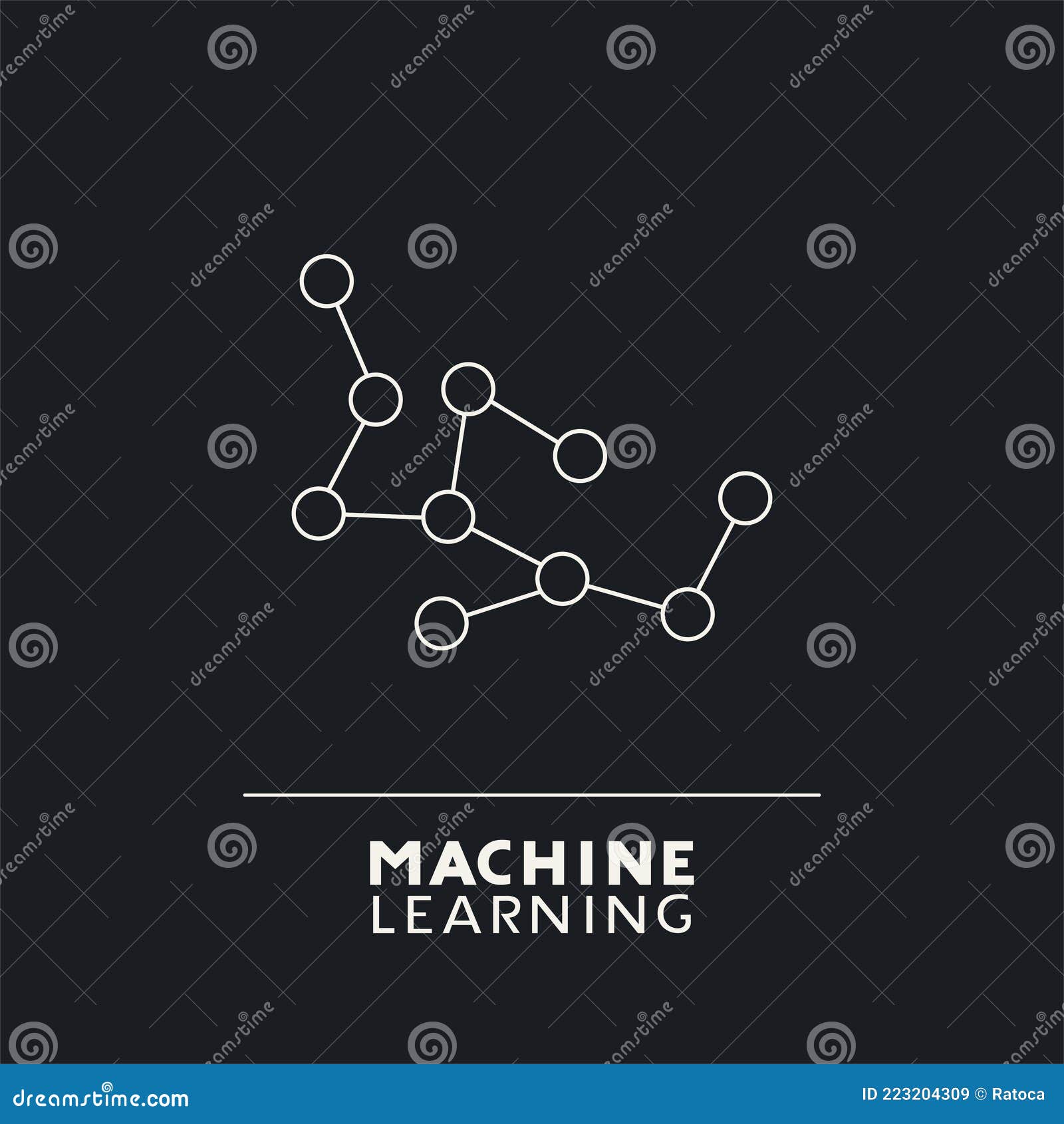 Creative Design of Machine Learning Symbol Stock Vector - Illustration ...