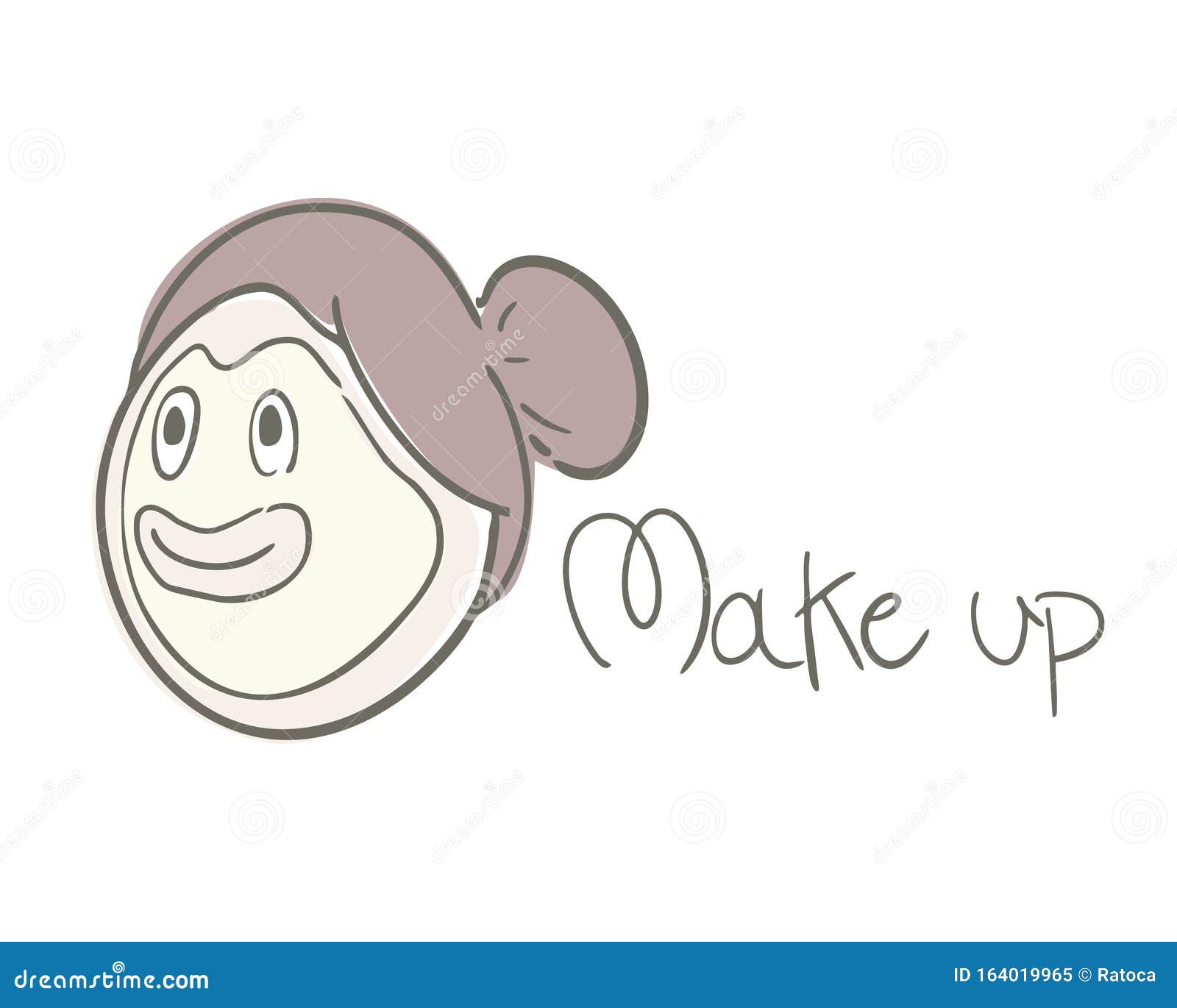 Make up mask draw stock vector. Illustration of hide - 164019965