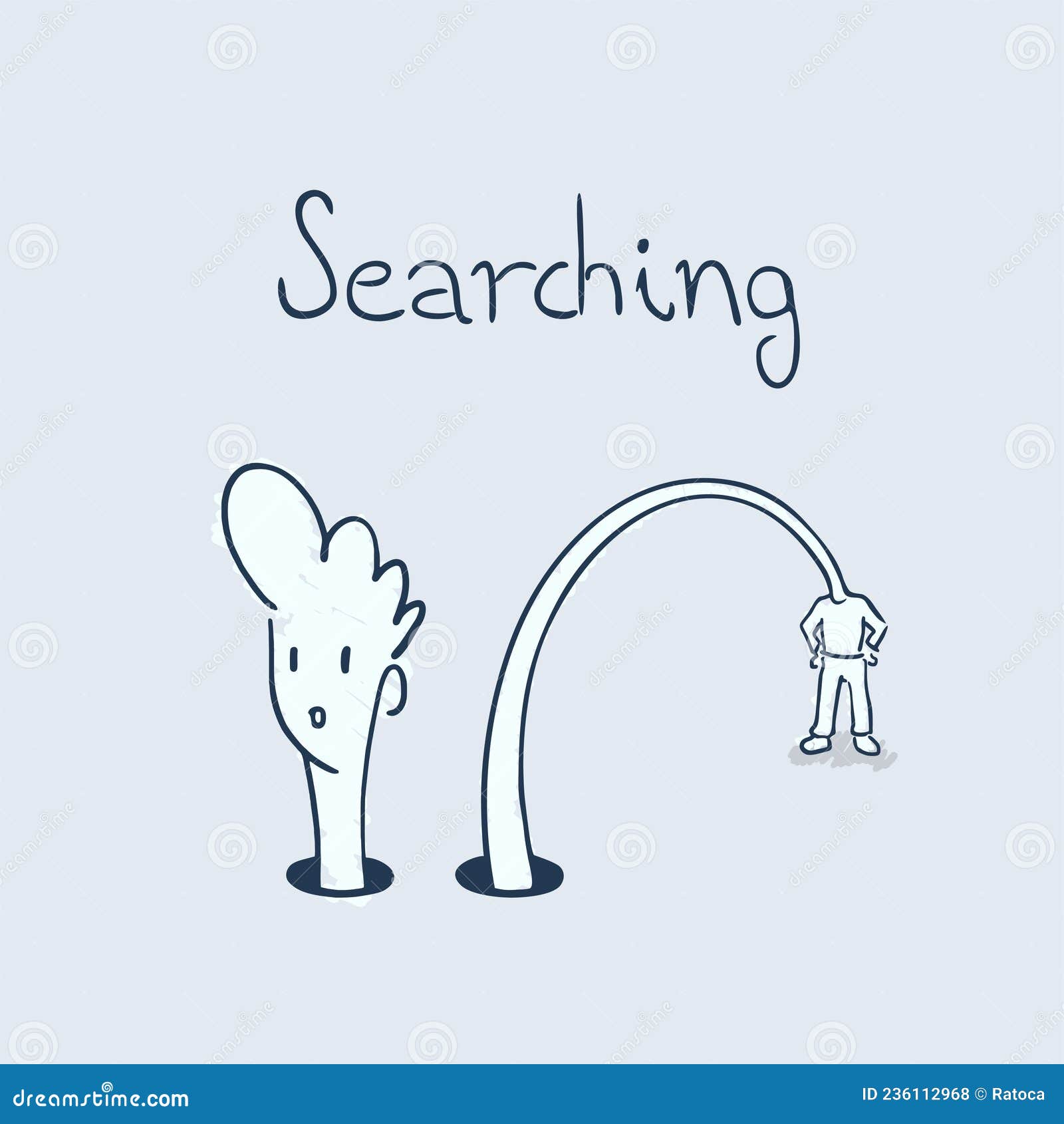 Creative Design of Man Searching Illustration Stock Vector ...