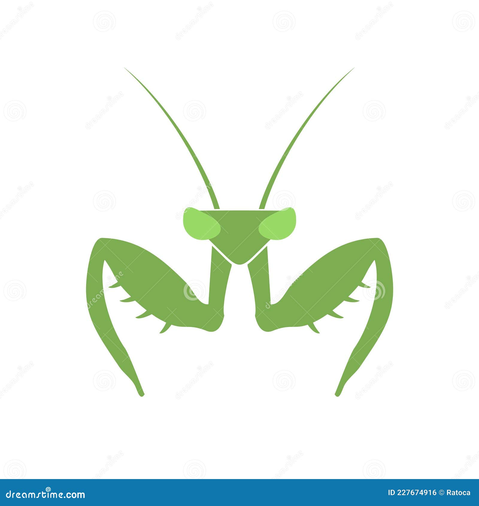 Creative Design of Mantis Icon Stock Vector - Illustration of creature ...