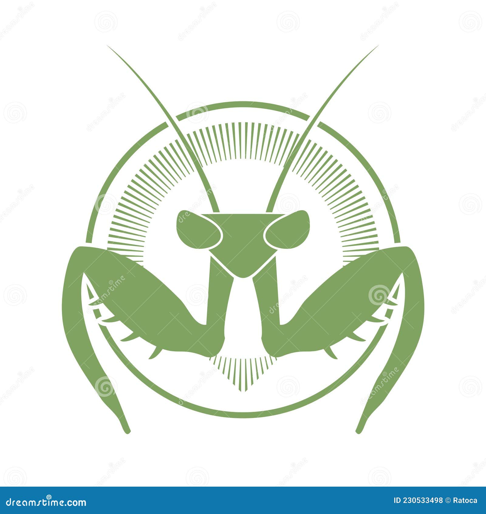 Creative Design of Mantis Icon Stock Vector - Illustration of predator ...