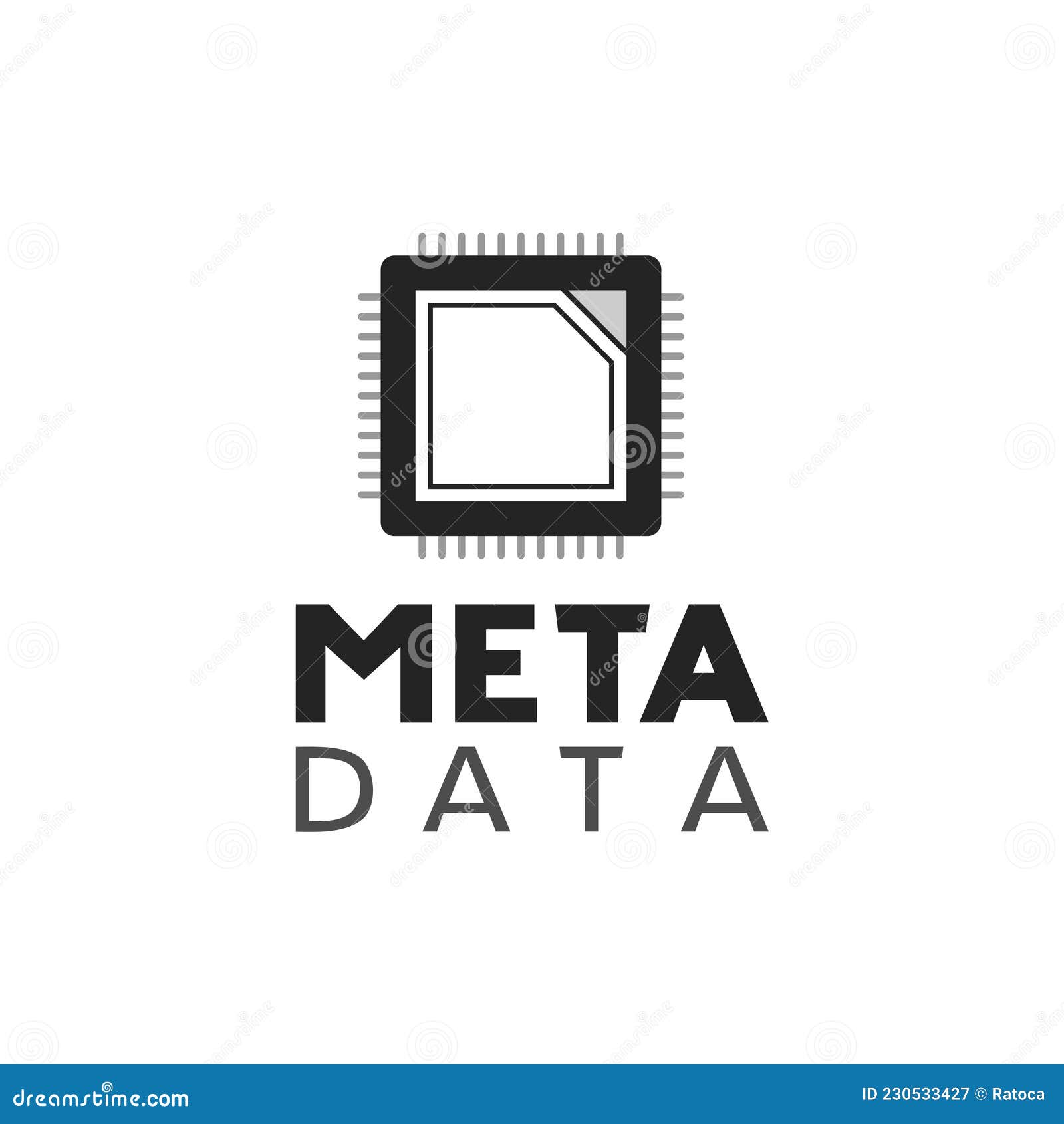Creative Design of Meta Data Icon Stock Vector - Illustration of ...