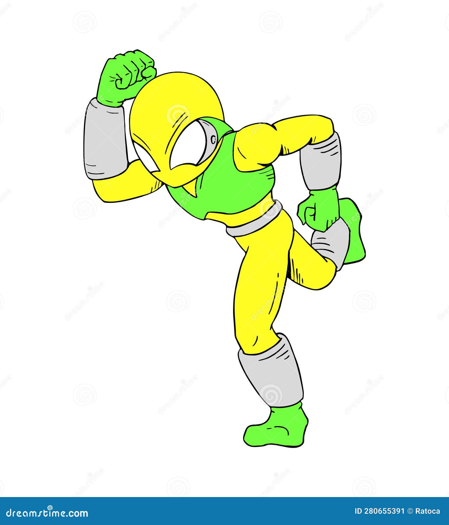 Modern hero illustration stock vector. Illustration of justice - 280655391