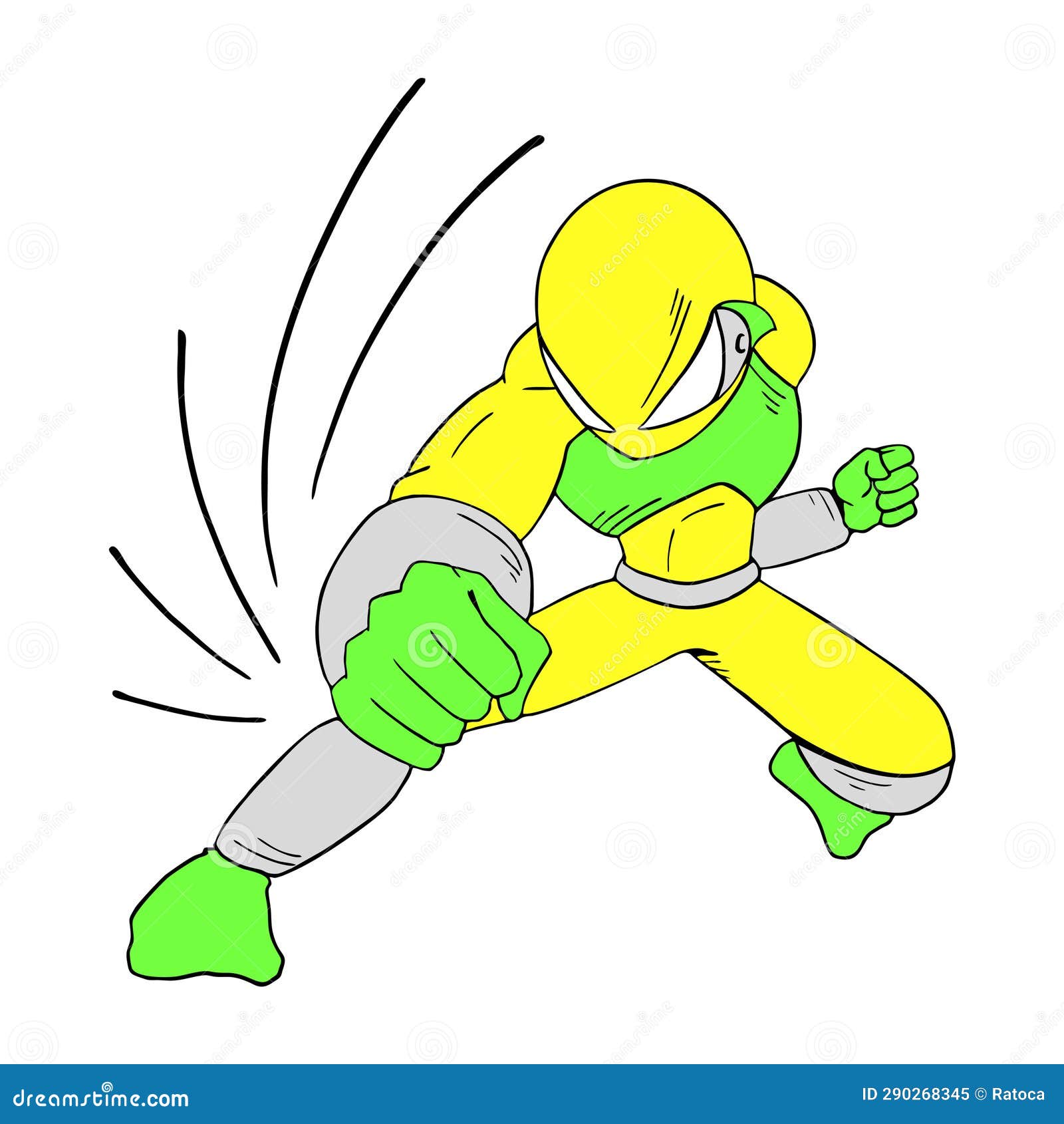 Modern hero illustration stock illustration. Illustration of squad ...