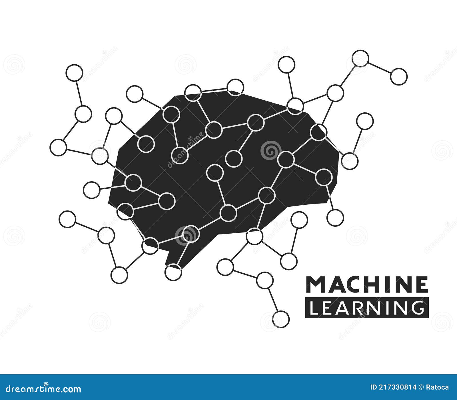 Creative Design of Modern Machine Learning Symbol Stock Vector ...