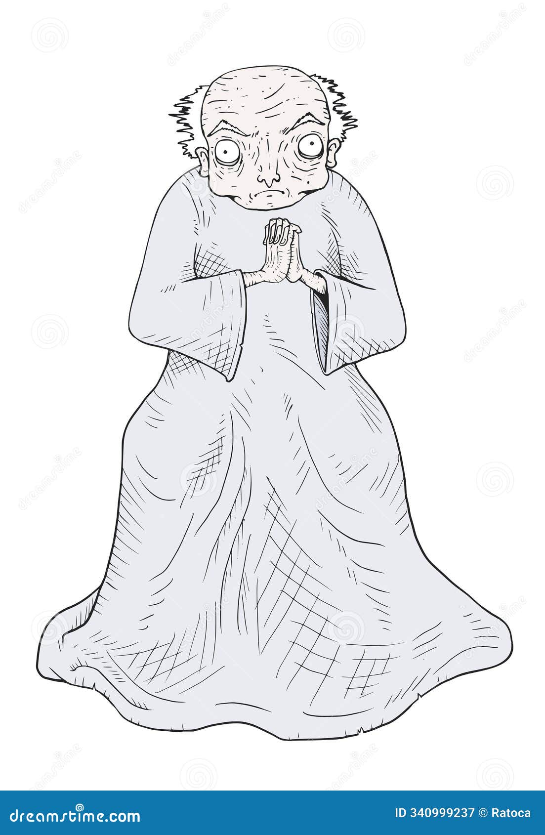 Wise Man Draw Royalty-Free Stock Photography | CartoonDealer.com #117983267