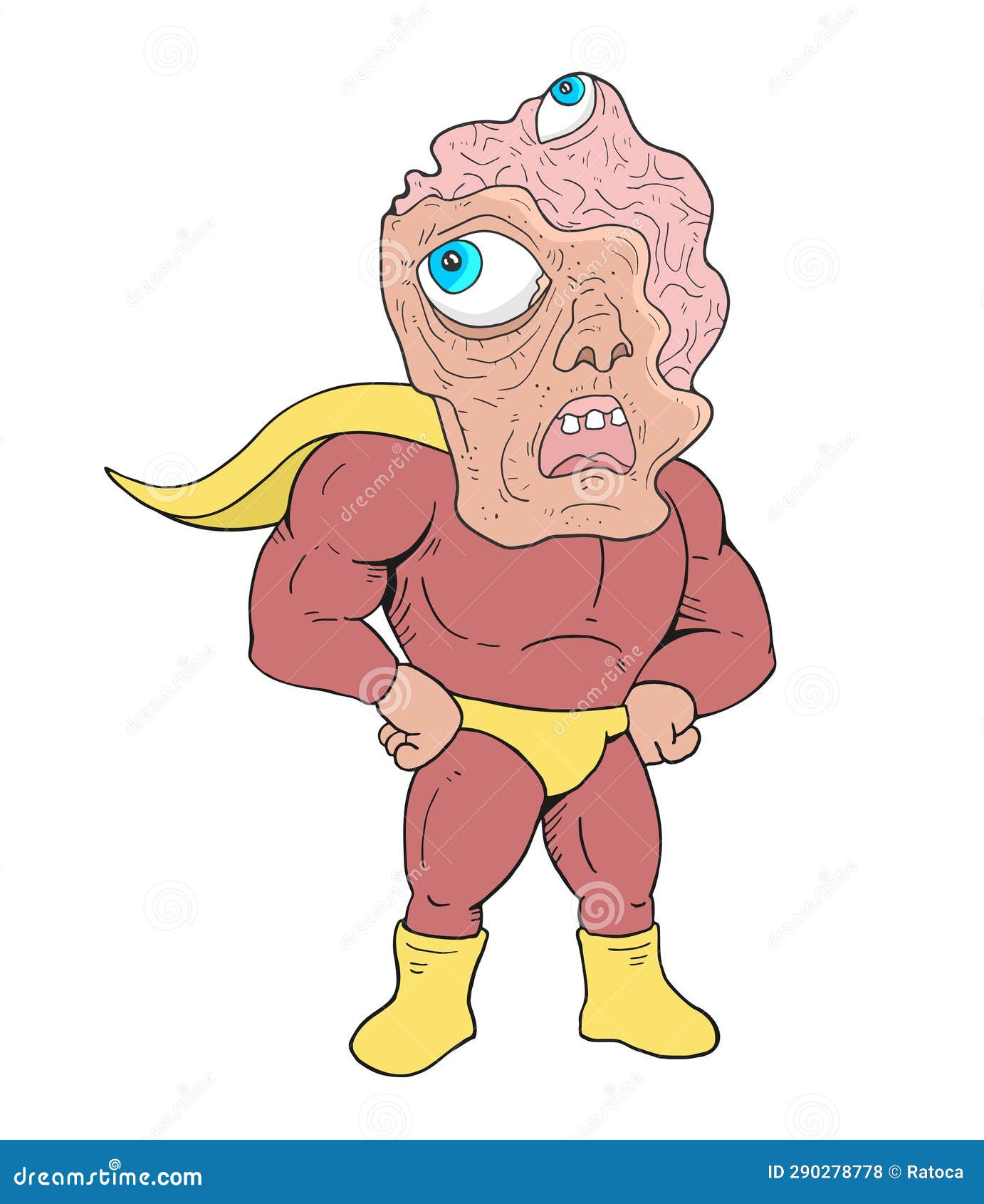 Mutant hero illustration stock illustration. Illustration of cartoon ...