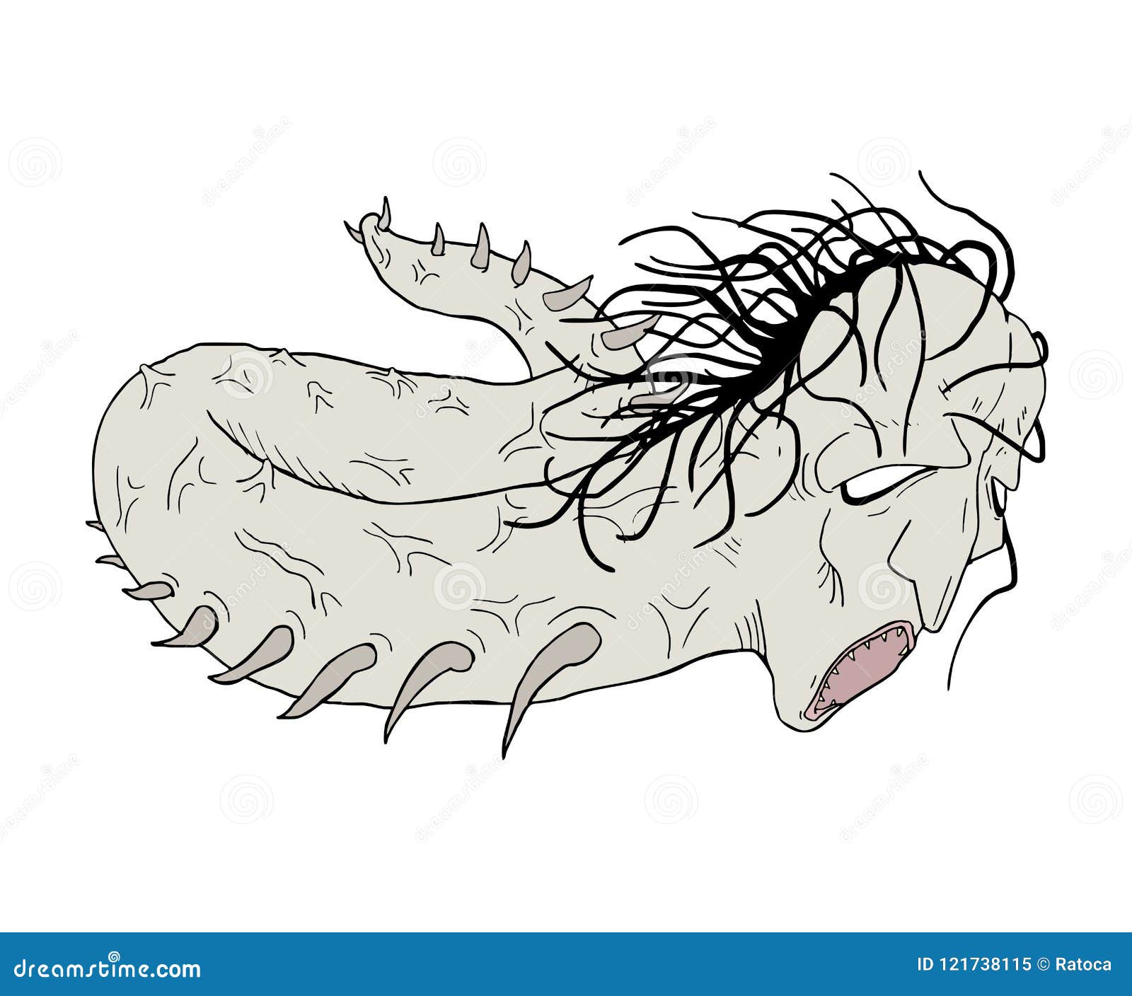 Mutant Monster Illustration Stock Vector - Illustration of terror ...