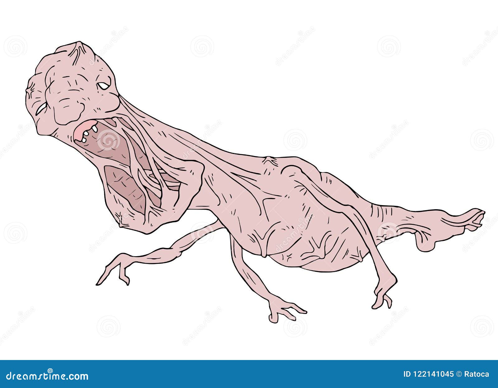Mutant Monster Illustration Stock Vector - Illustration of drawing ...