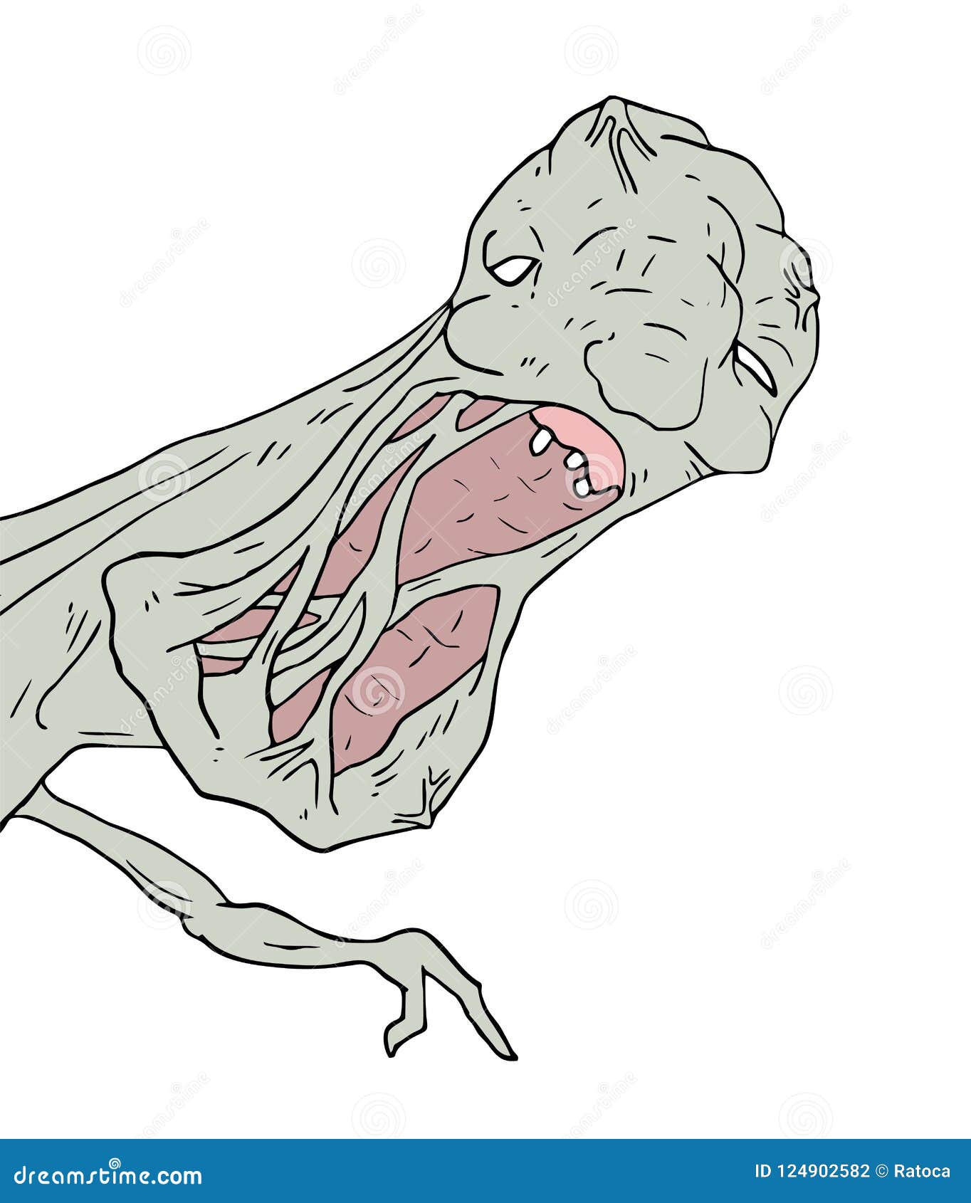 Mutant Monster Illustration Stock Vector - Illustration of alien ...