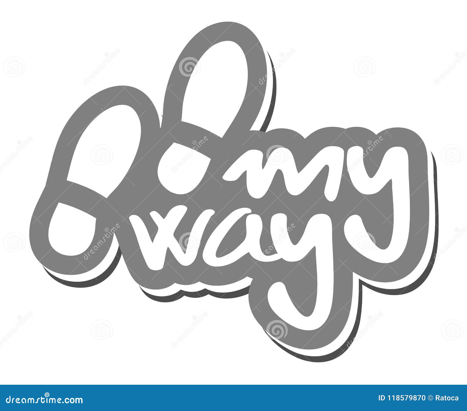 My way symbol stock vector. Illustration of symbol, roadsign - 118579870