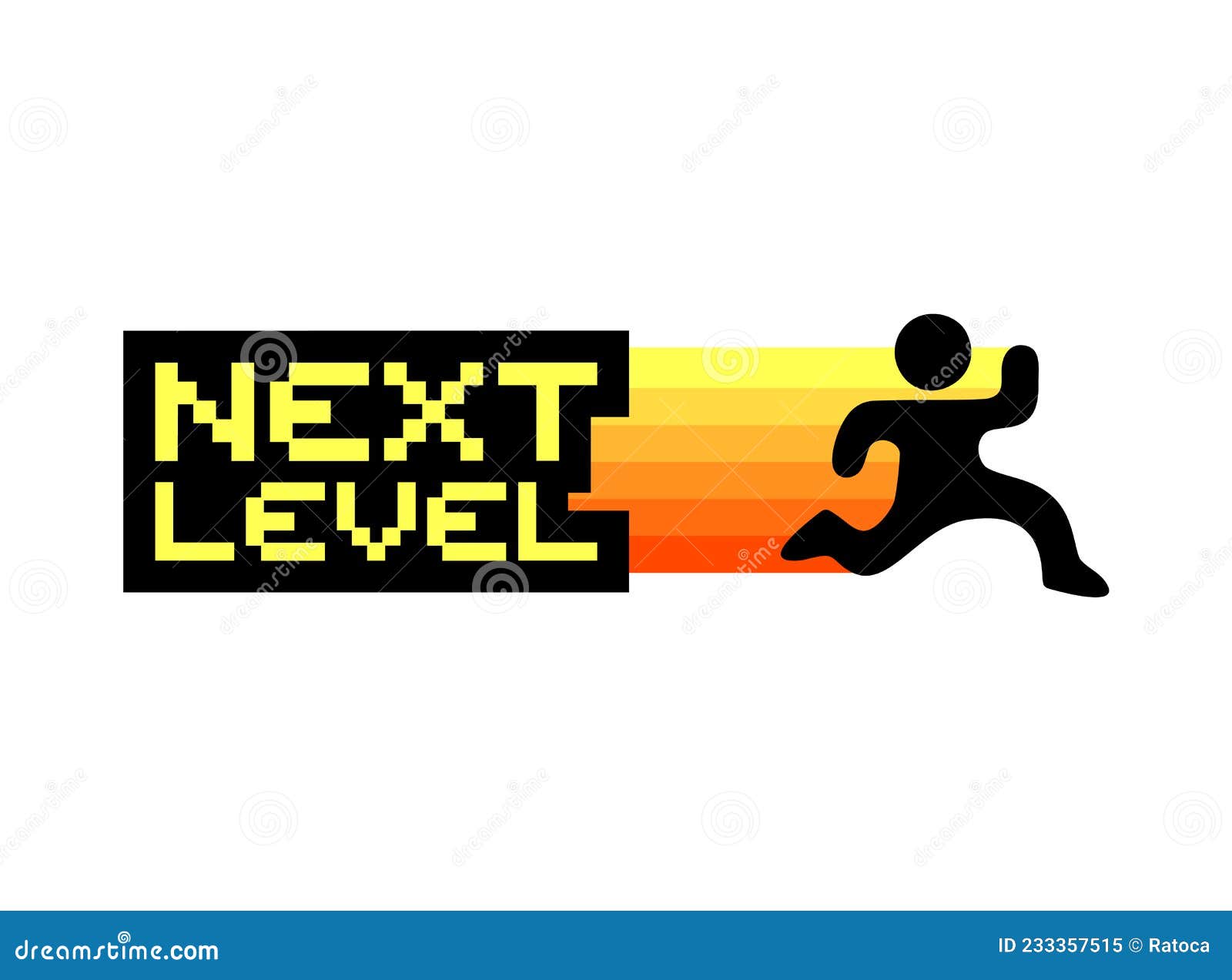 Creative Design of Next Level Symbol Stock Vector - Illustration of ...