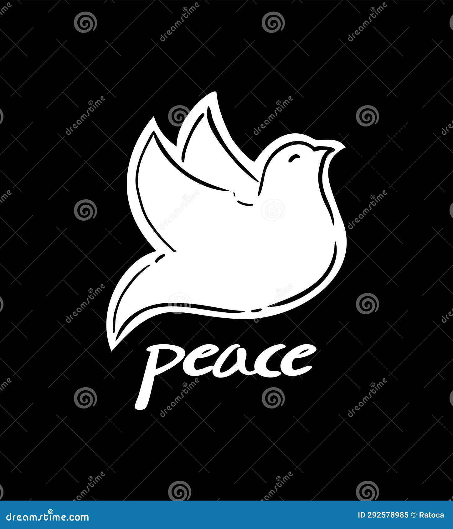Nice peace message symbol stock illustration. Illustration of freedom ...