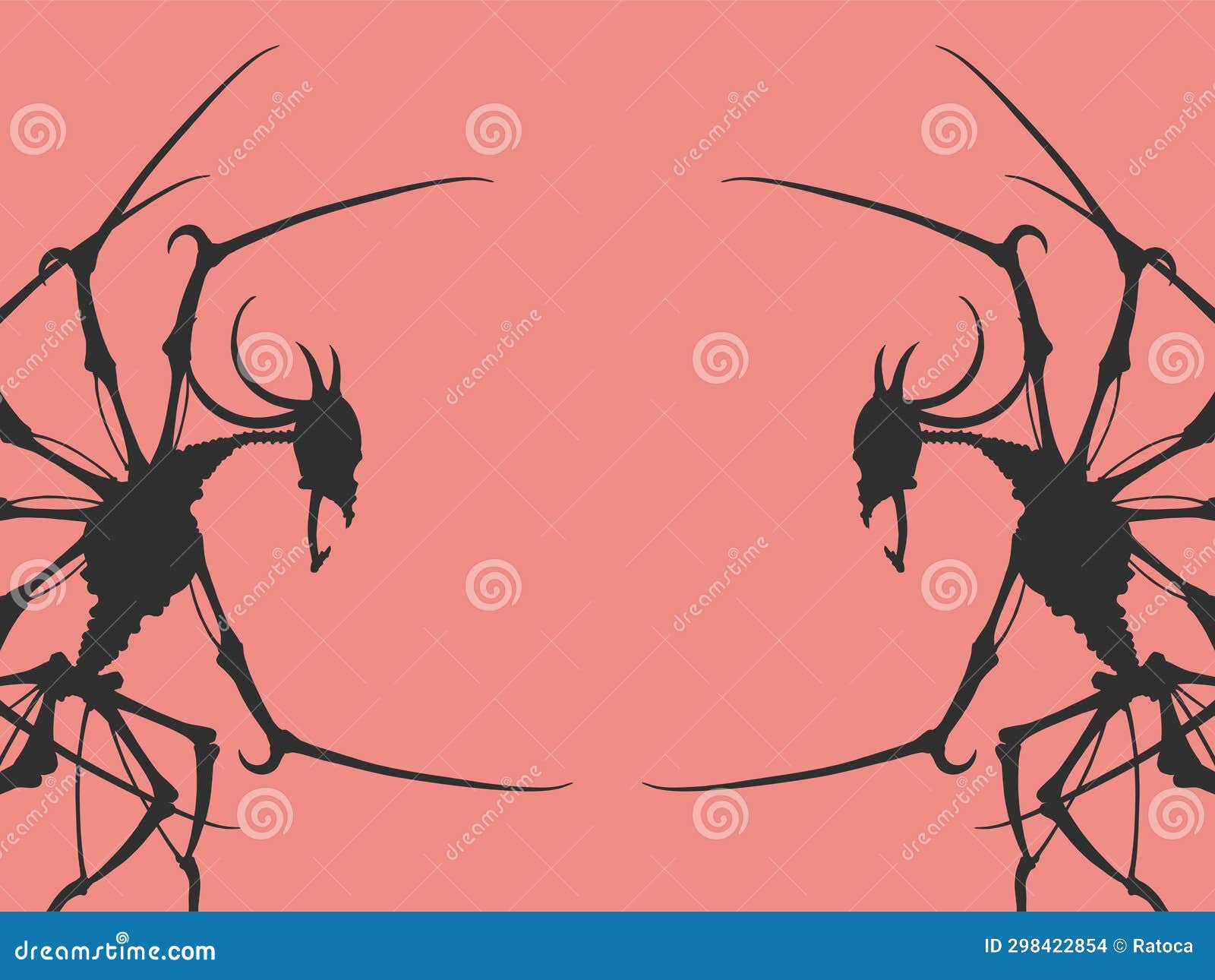 Nightmare Creature Illustration Stock Vector - Illustration of mystical ...