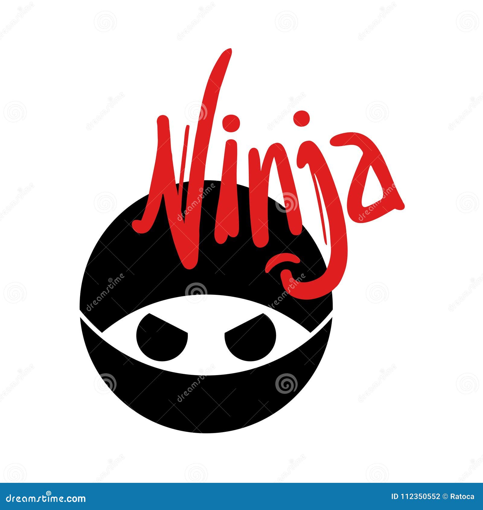Ninja symbol stock vector. Illustration of symbol, character - 112350552
