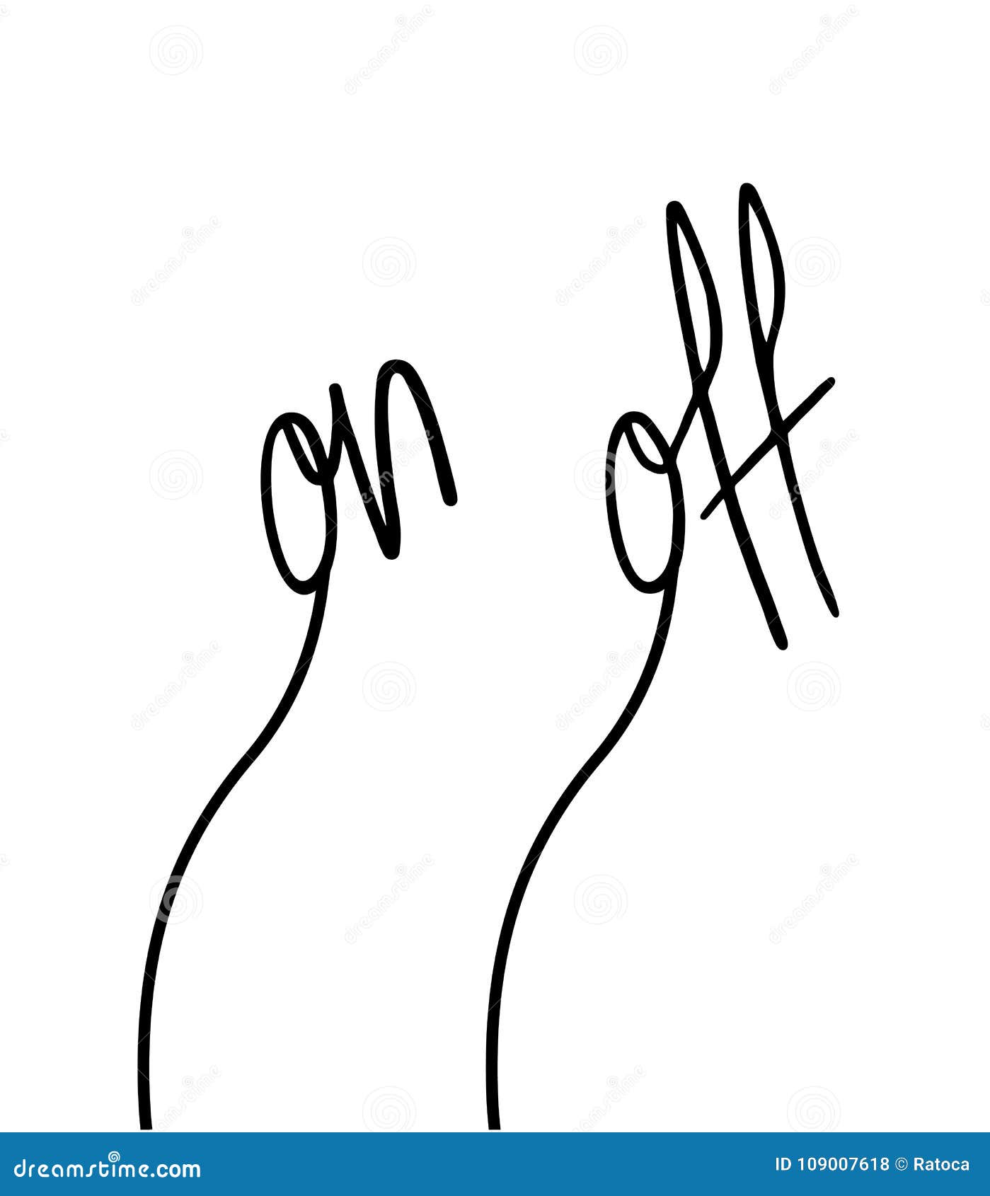 On and off symbols design stock vector. Illustration of electronic ...