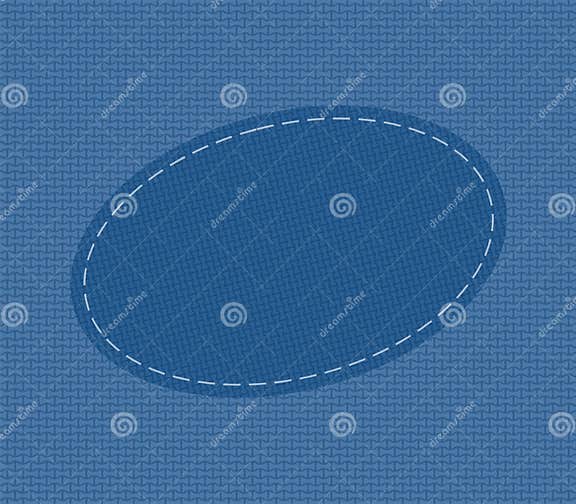 Oval textile patch stock vector. Illustration of abstract - 139349669