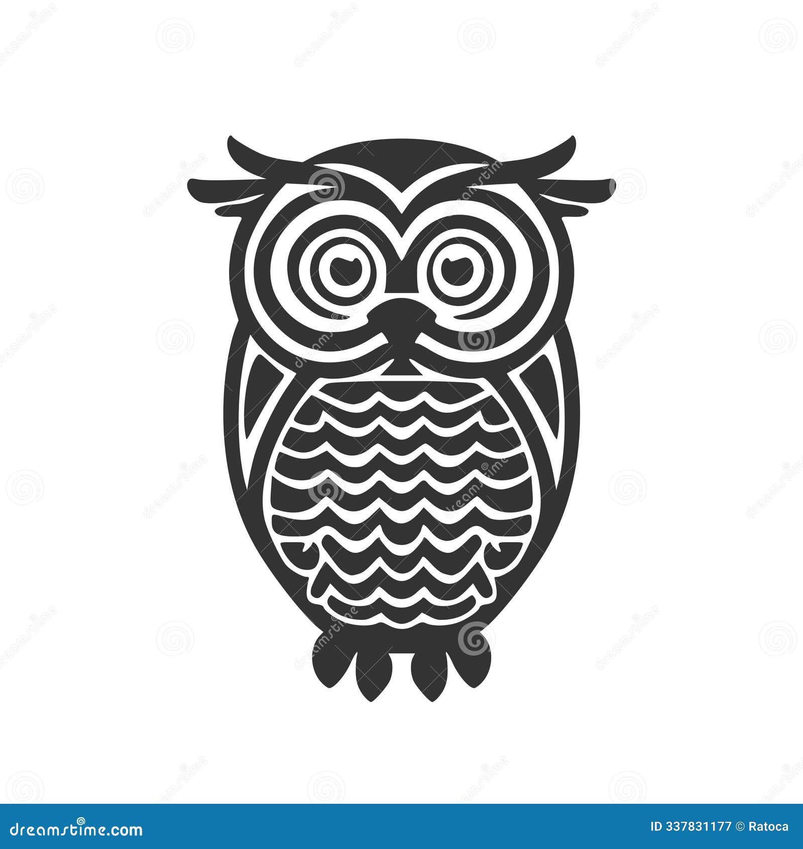 Owl symbol design stock vector. Illustration of wild - 337831177