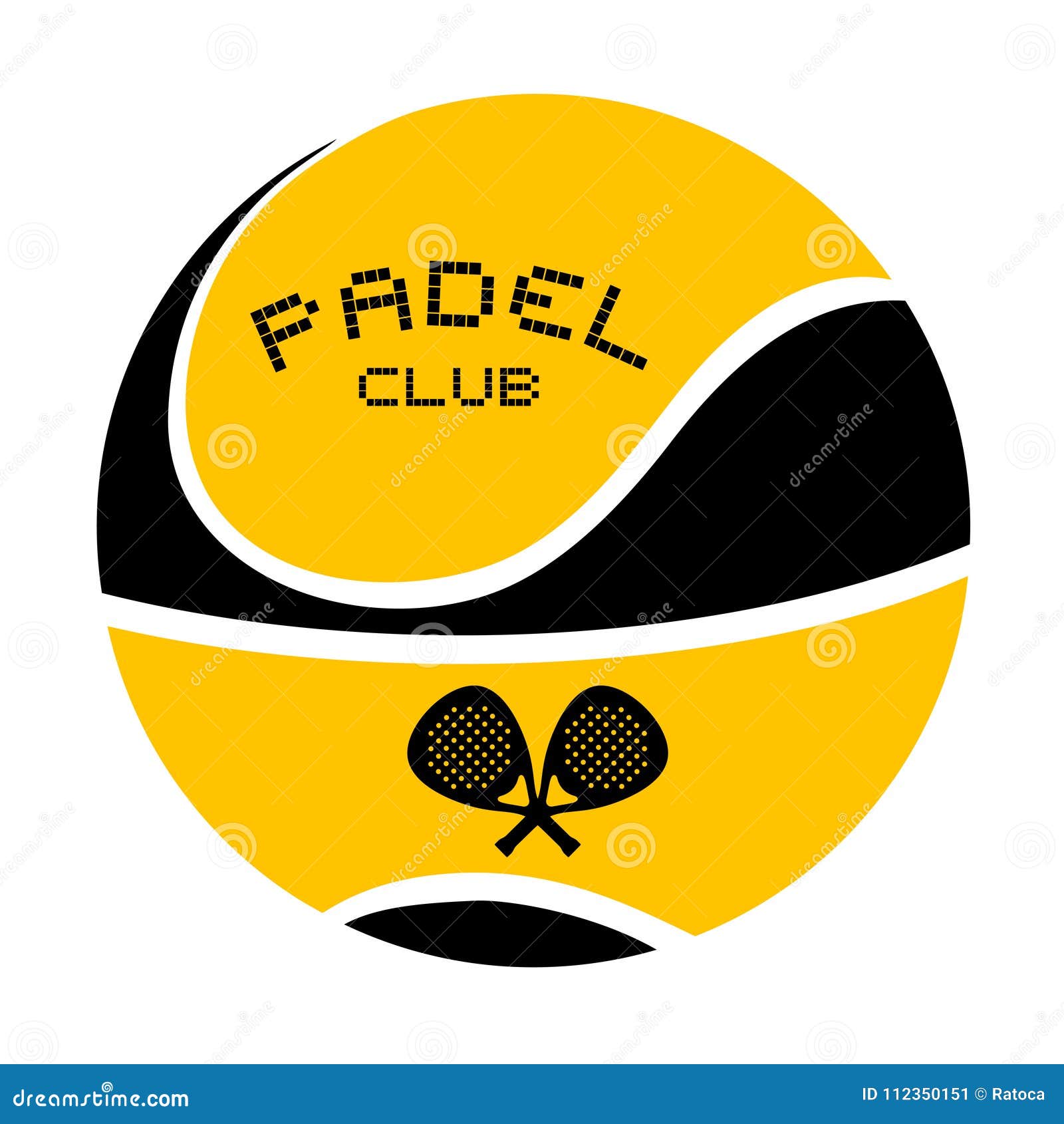 Padel symbol design stock vector. Illustration of creative - 112350151