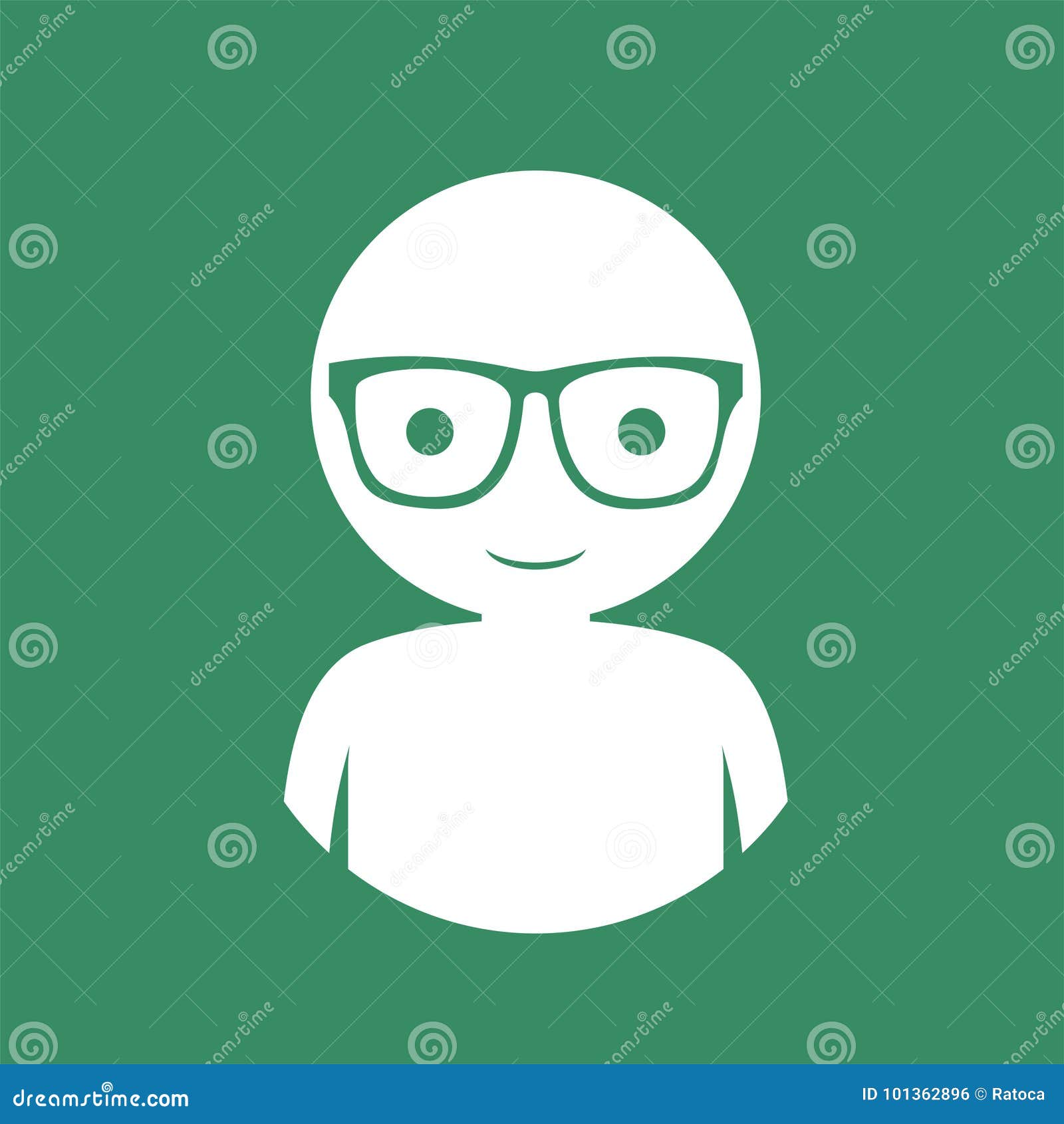People with glasses icon stock vector. Illustration of creative - 101362896