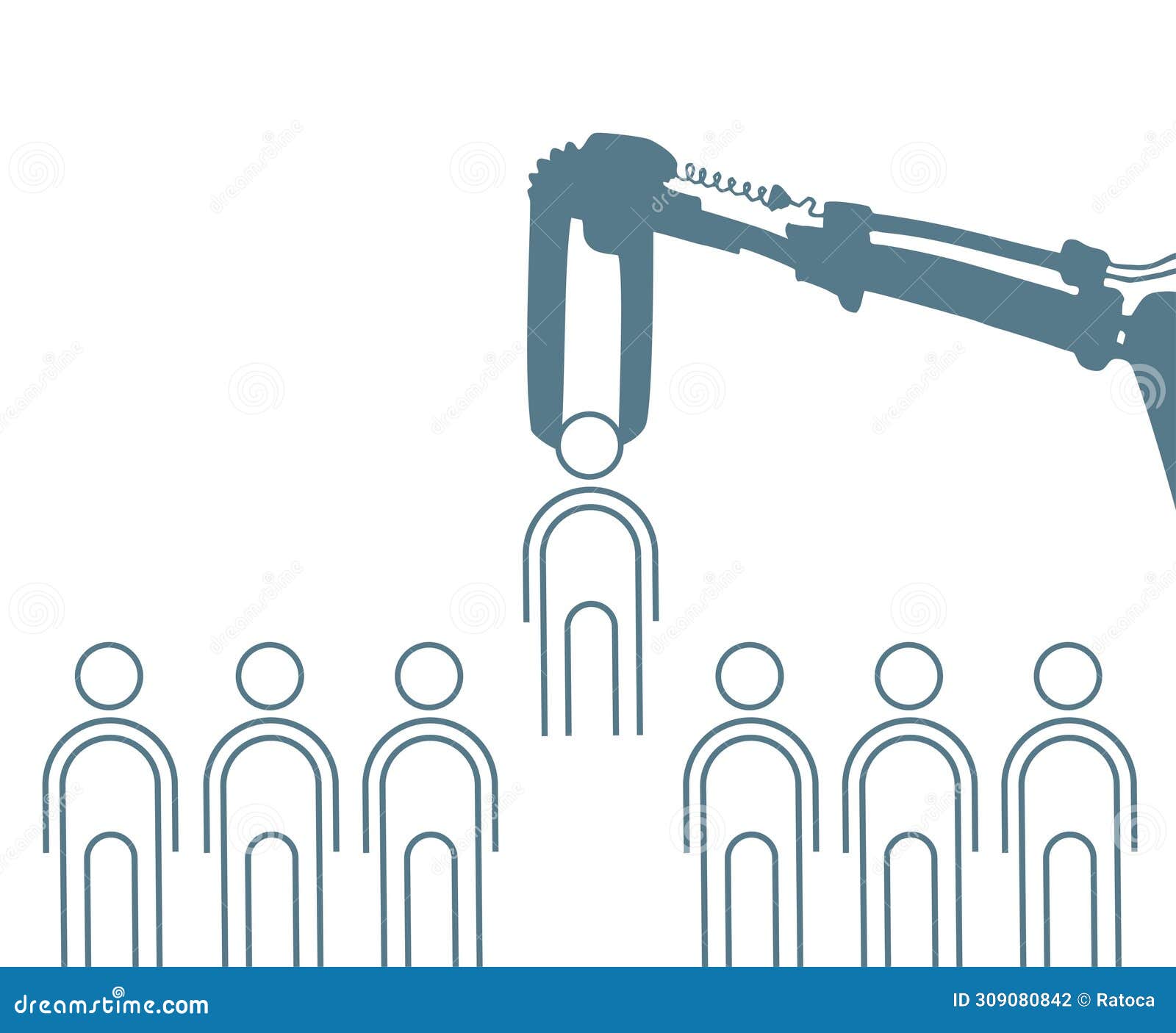 Creative Personal Selection Illustration Stock Vector - Illustration of ...