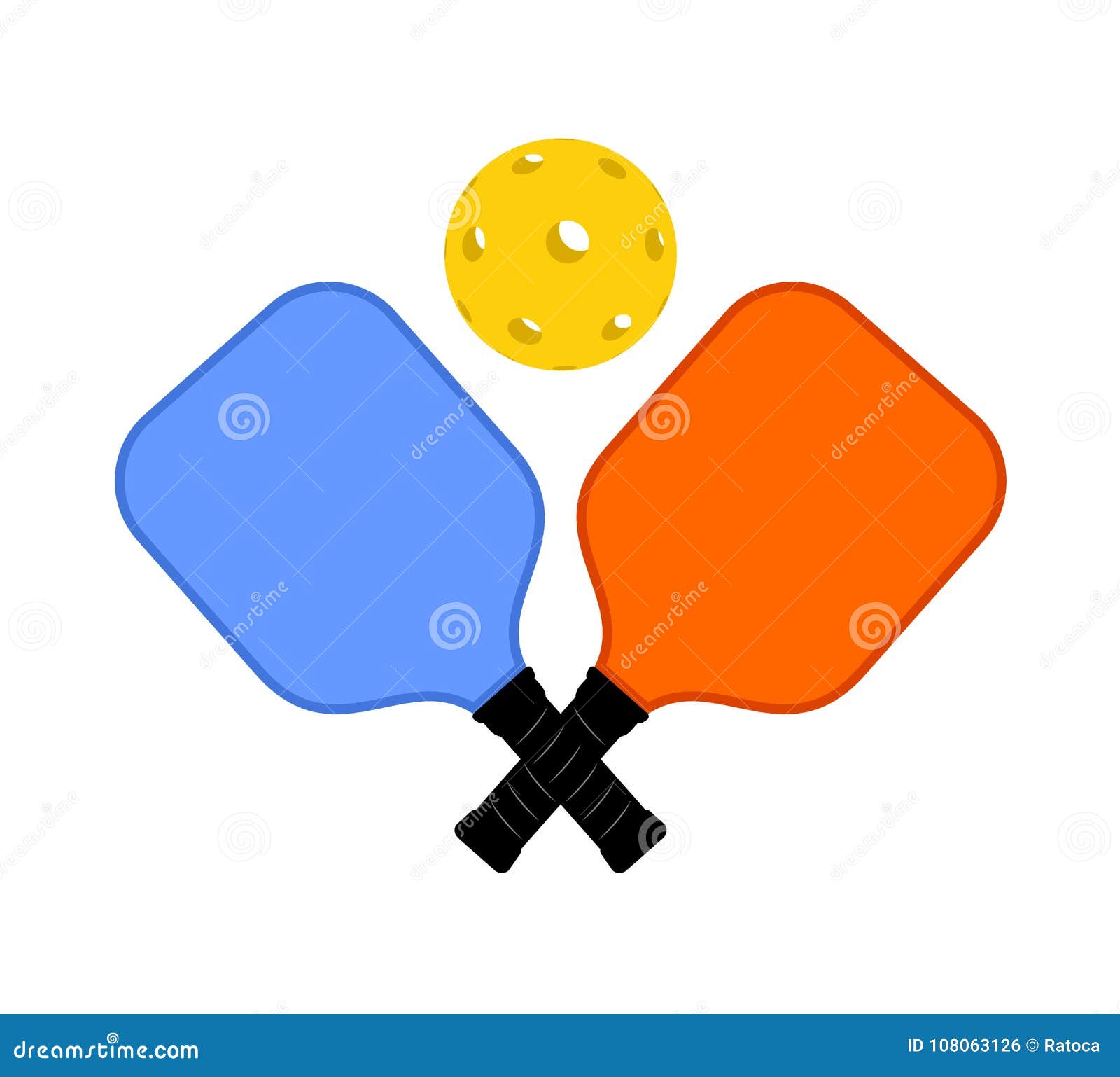 Pickleball Racket And Ball Silhouette, Pickleball Paddles Silhouette ...