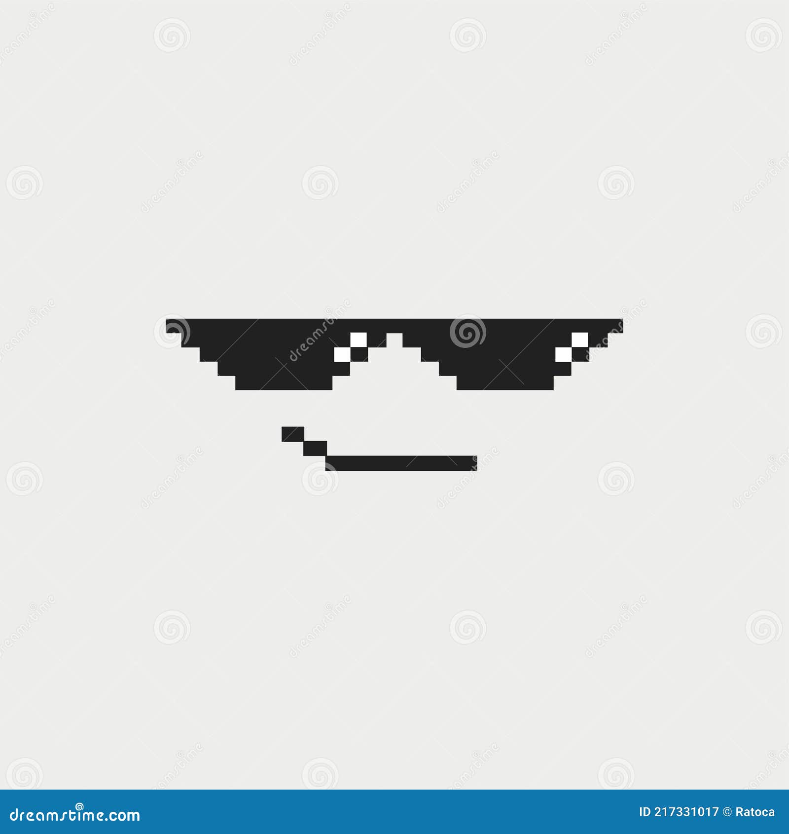 Creative Design Of Pixel Art Sunglasses Cartoon Vector | CartoonDealer ...