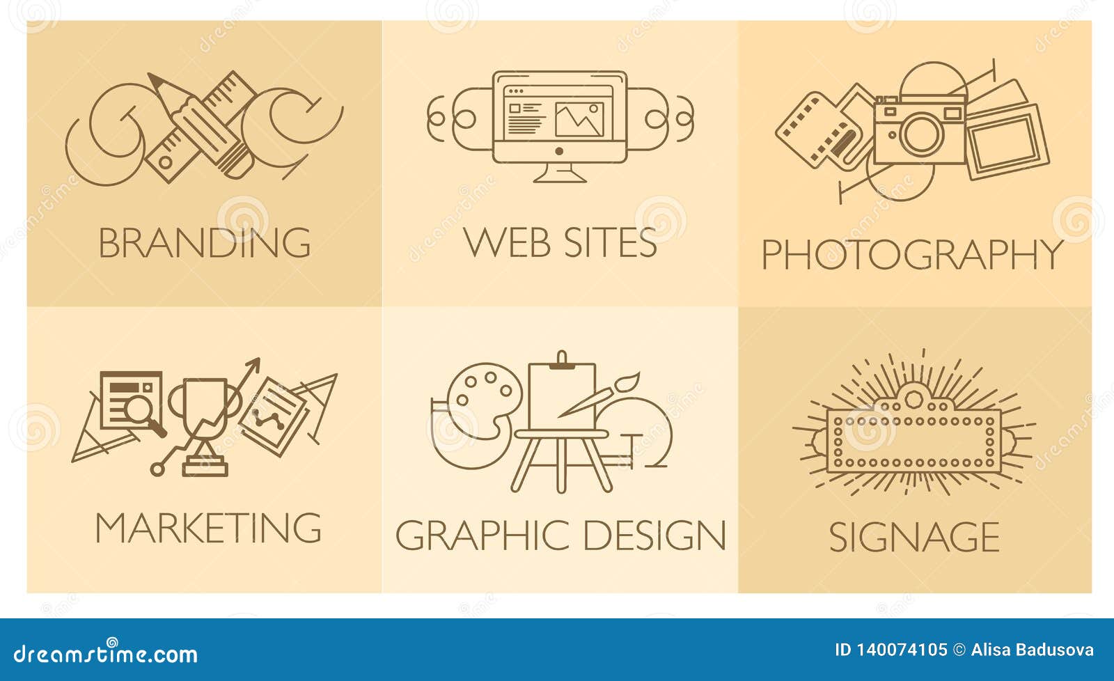 Creative Design Process Concept with Web Studio Development Elements ...