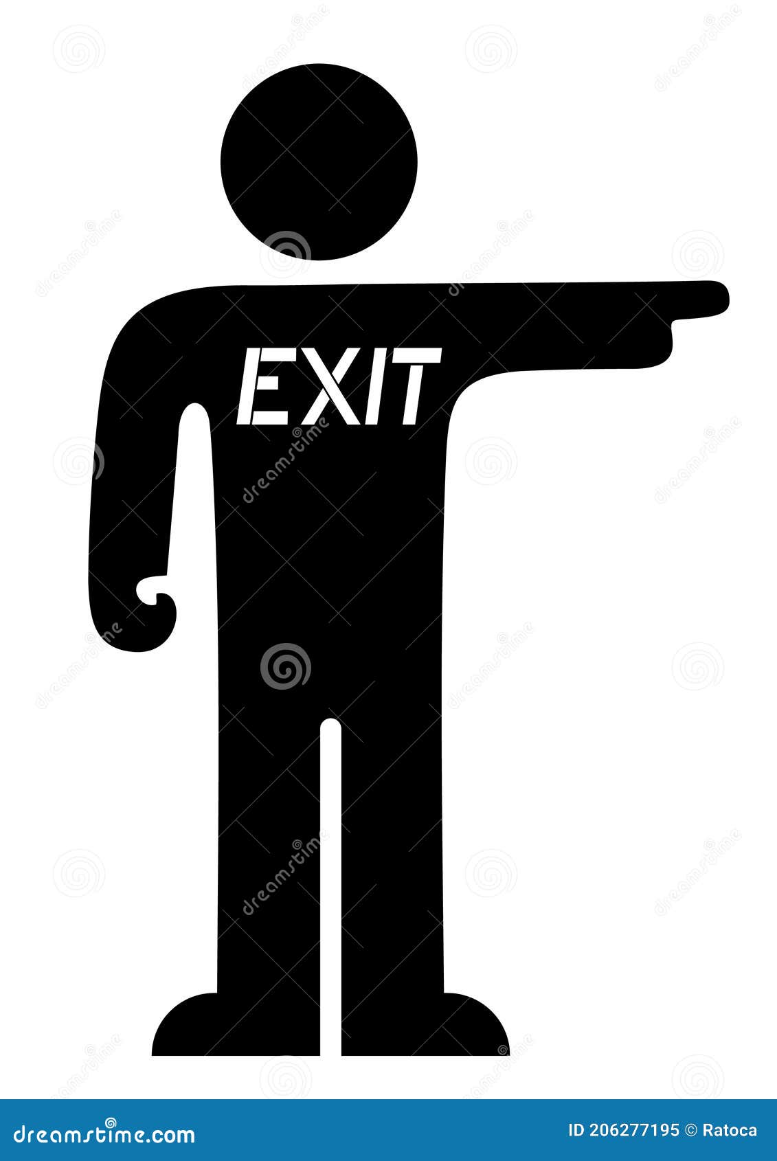 Puppet and arrow stock vector. Illustration of bright - 206277195