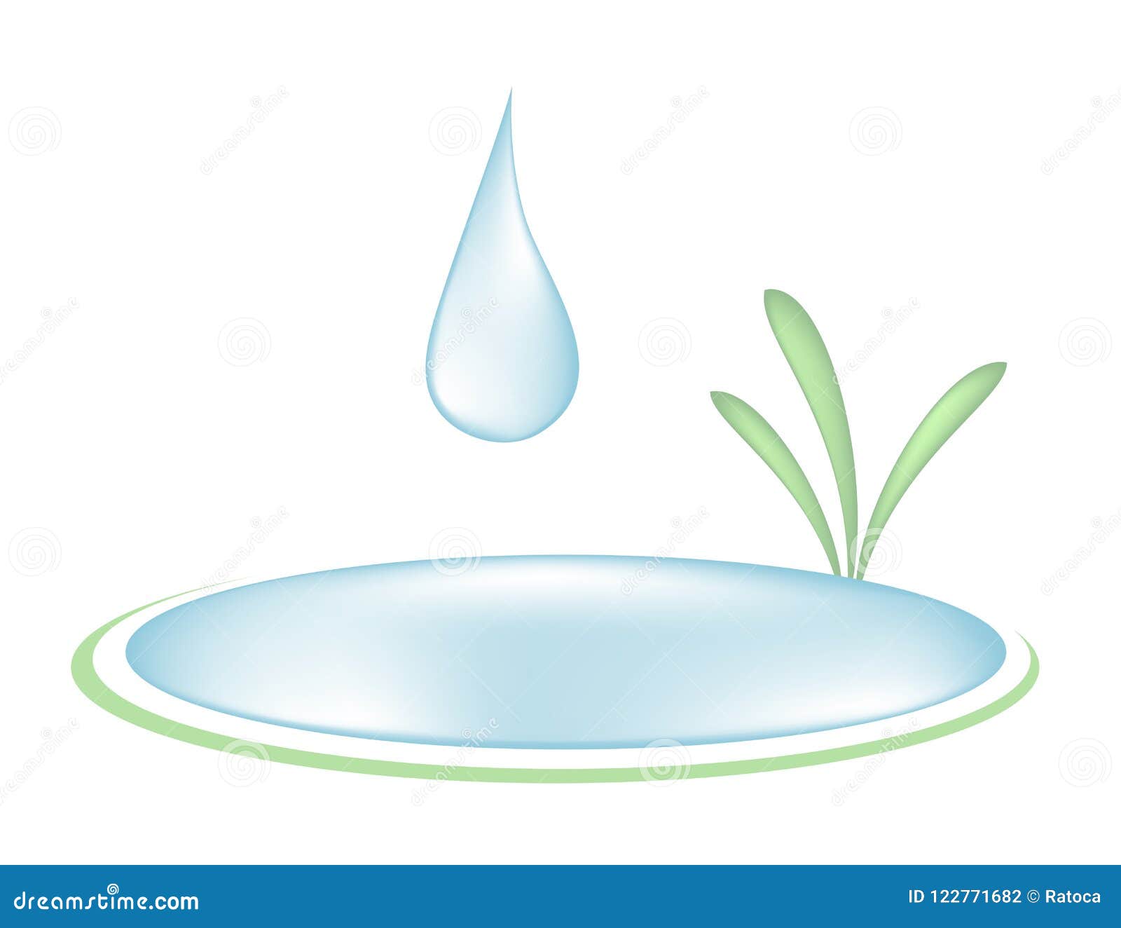 Pure water illustraiton stock vector. Illustration of natural - 122771682
