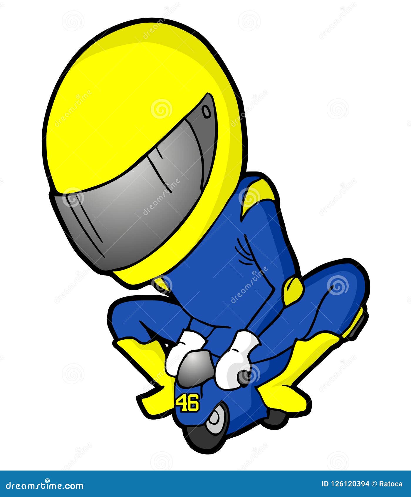 Racing mini moto stock vector. Illustration of creative - 126120394