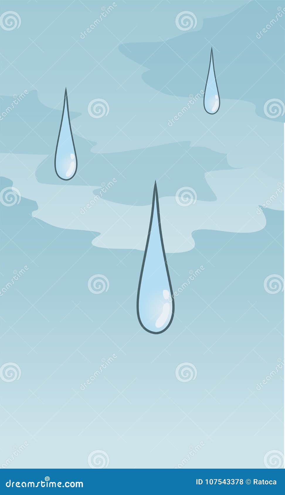 Raining illustration stock vector. Illustration of wallpaper - 107543378