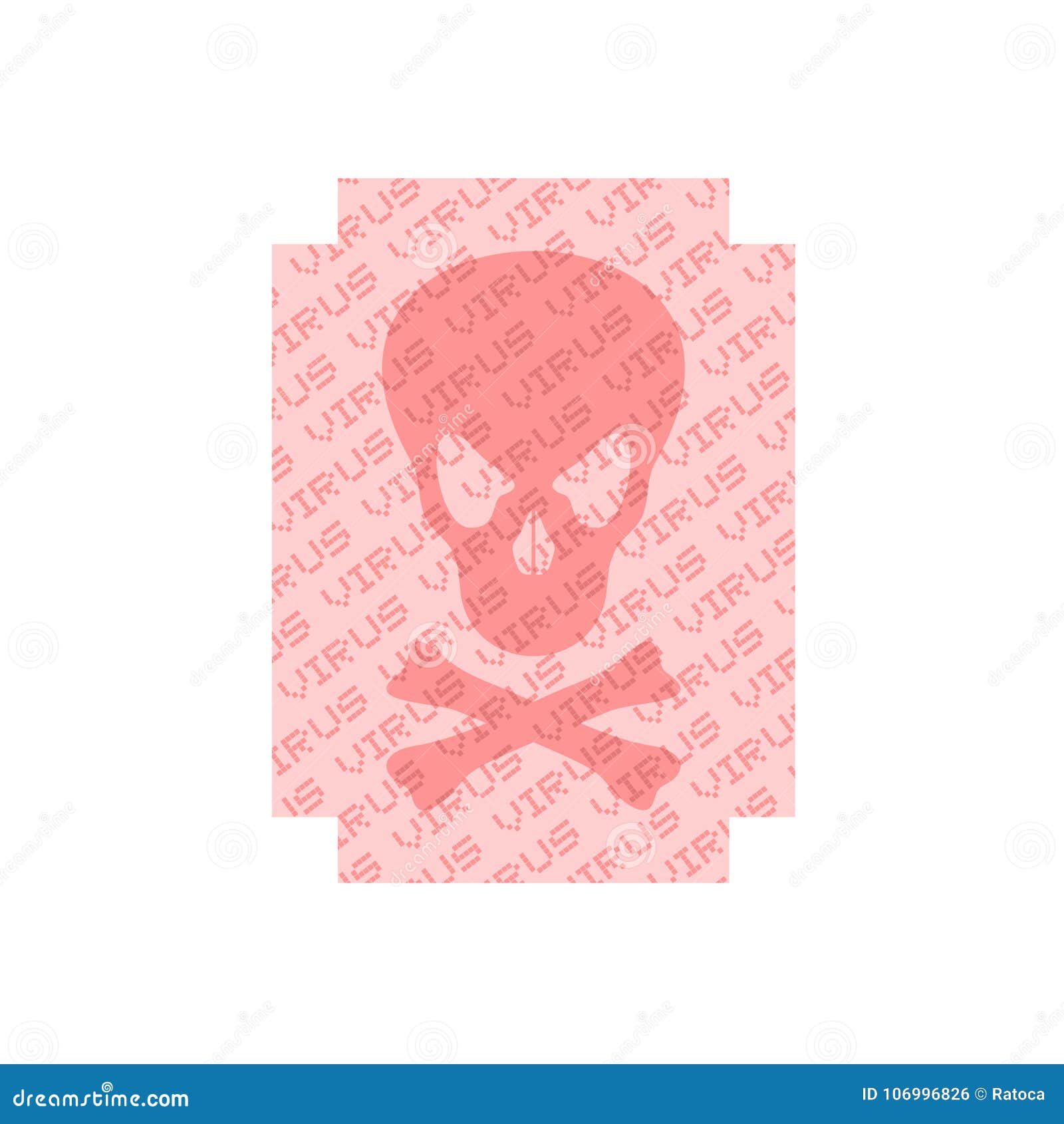 Red skull symbol stock vector. Illustration of cartoon - 106996826