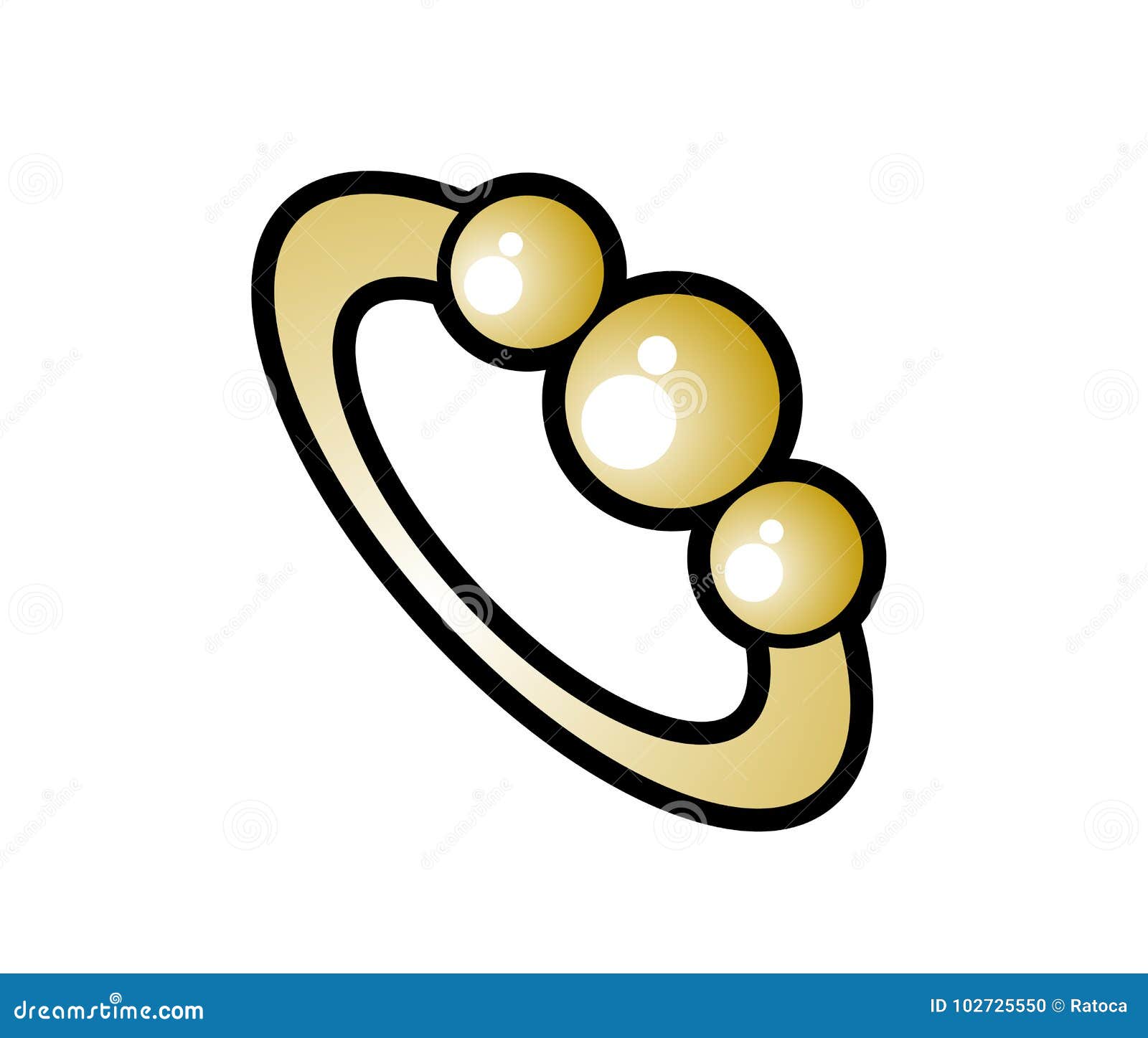 Creative ring symbol stock vector. Illustration of sketch - 102725550