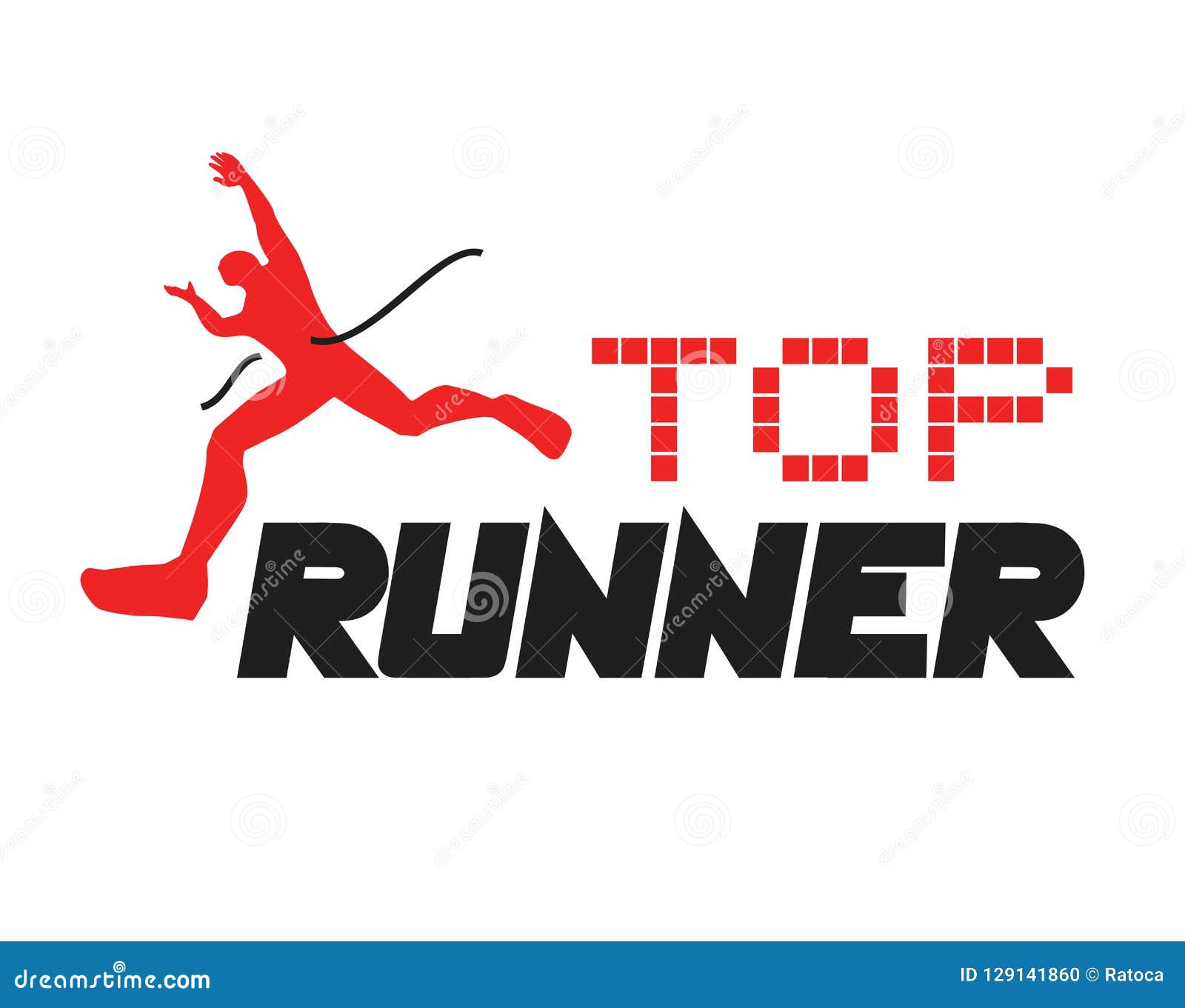 Runner symbol design stock vector. Illustration of runner - 129141860