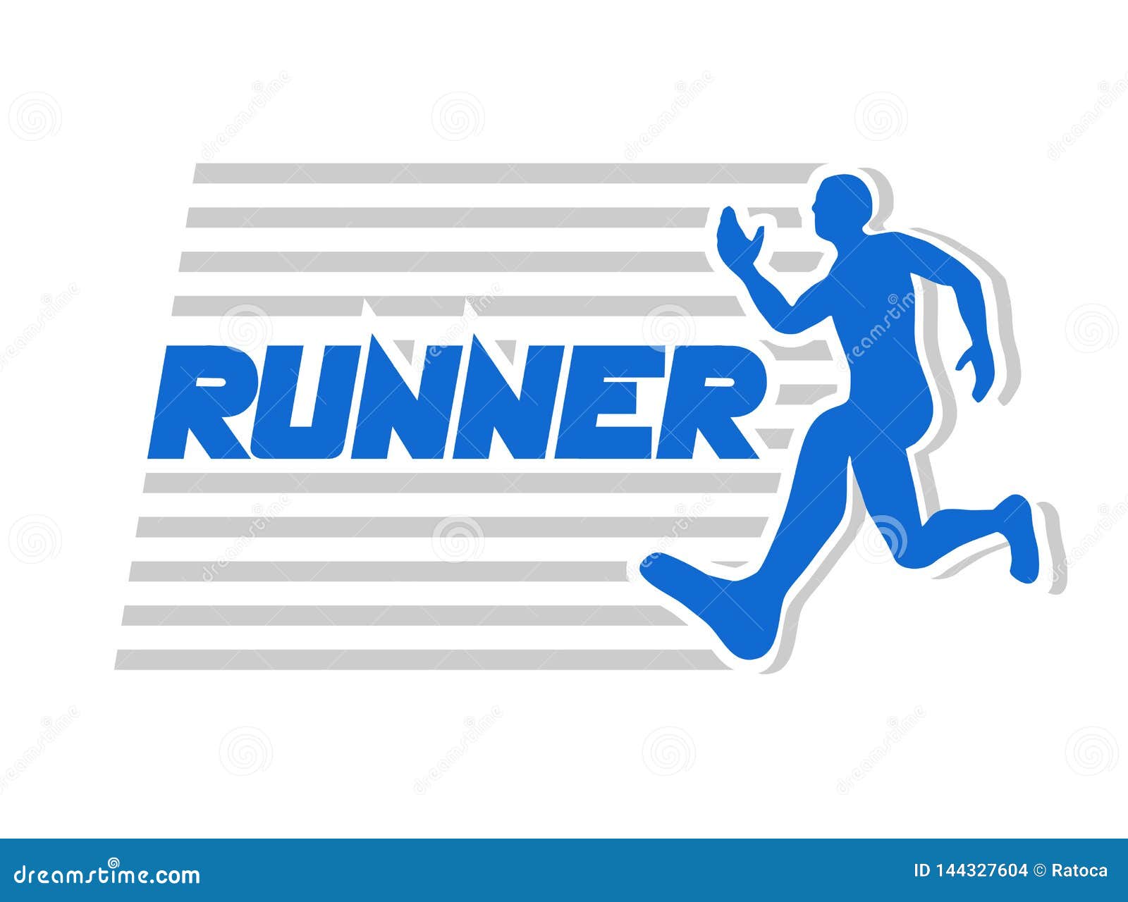 Runner symbol design stock vector. Illustration of body - 144327604