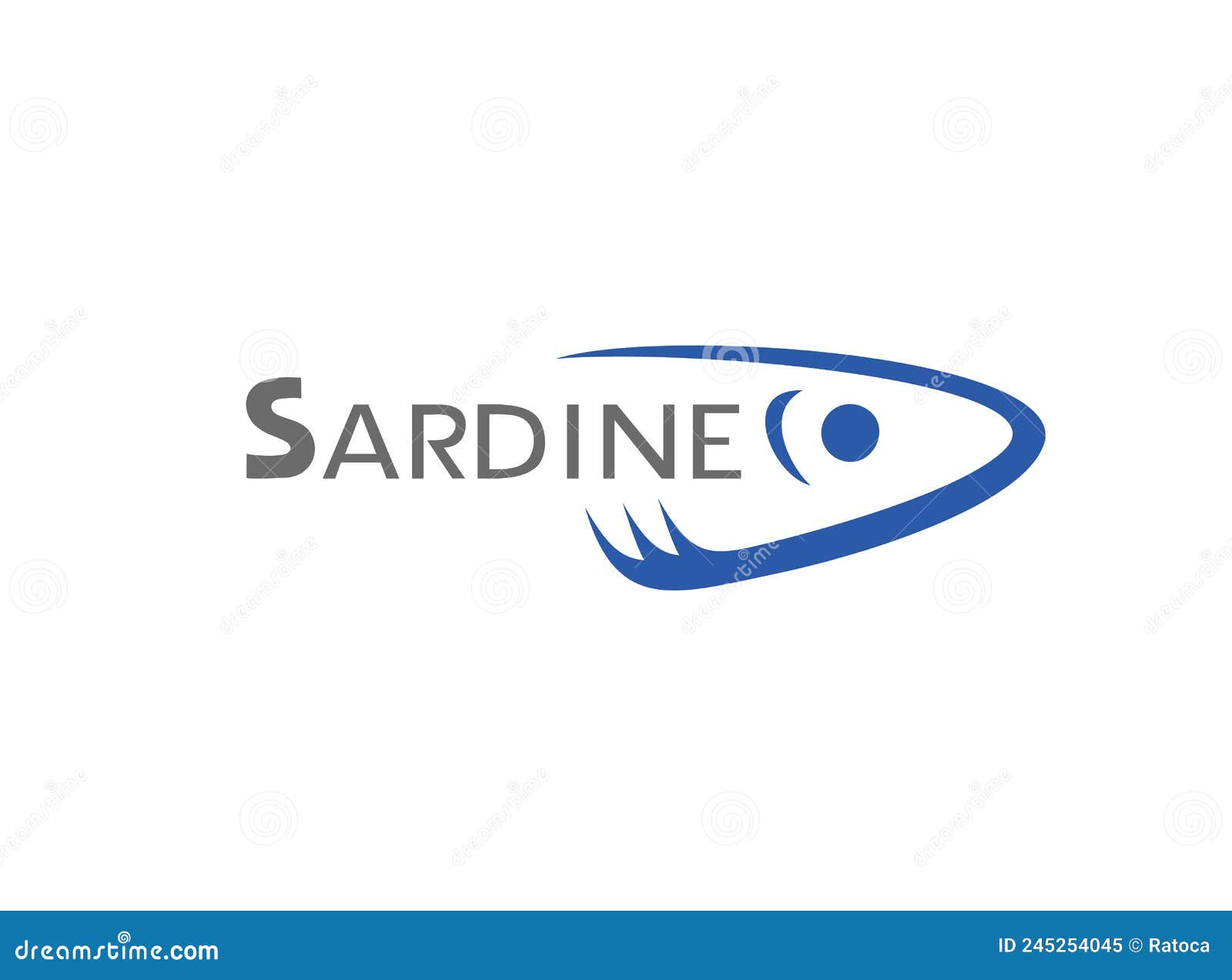 Creative Design of Sardine Symbol Stock Vector - Illustration of marine ...