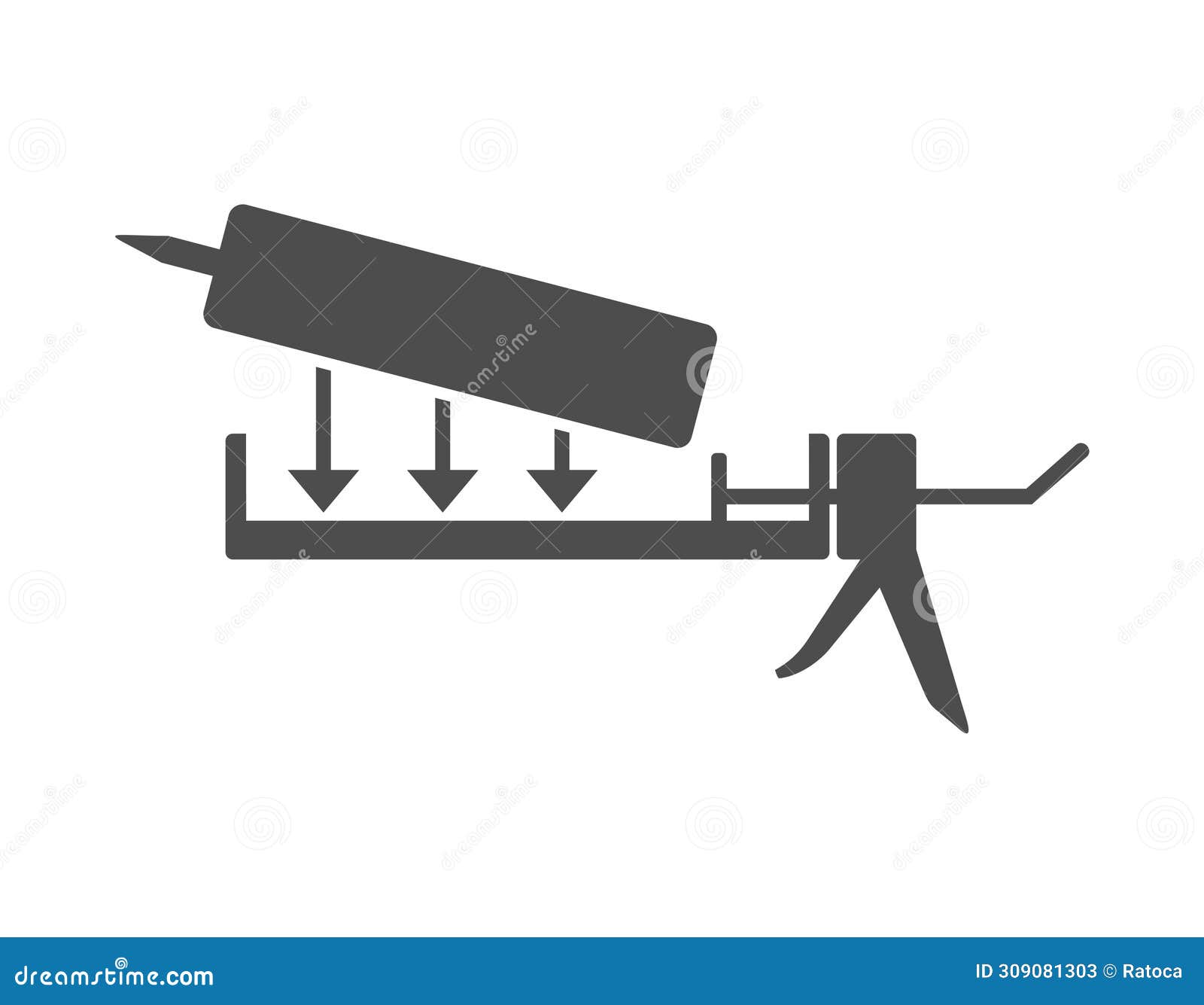 Sealing tool symbol stock vector. Illustration of vector - 309081303