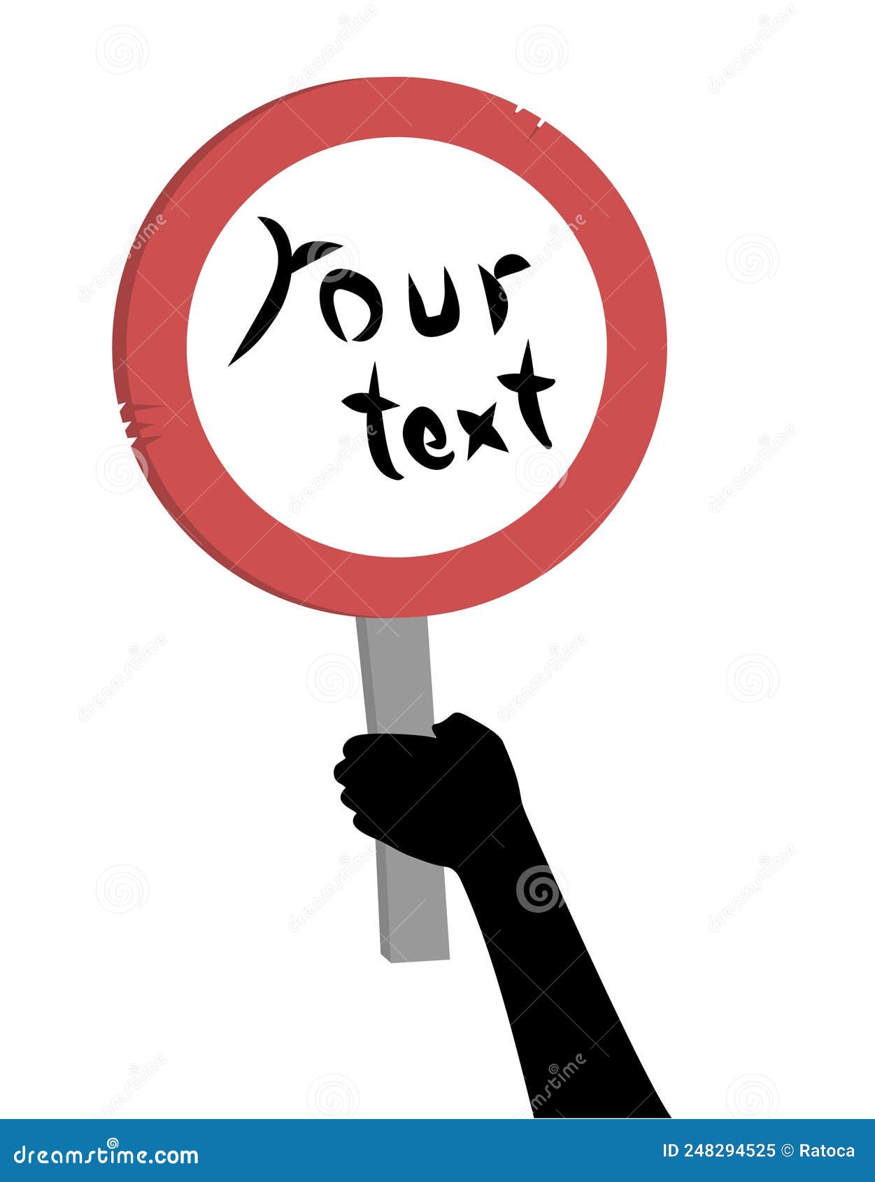Sign and your text message stock vector. Illustration of symbol - 248294525