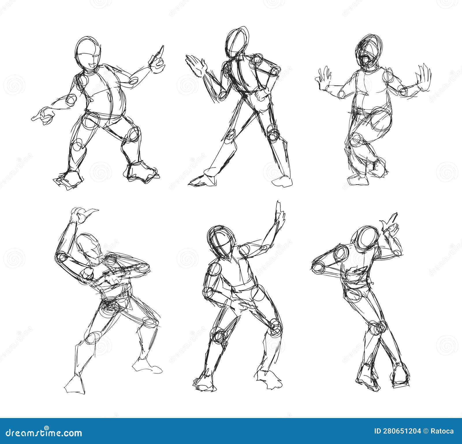 Sketch of body dancing stock vector. Illustration of ballerina - 280651204