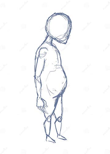 Sketch body reference stock illustration. Illustration of figure ...