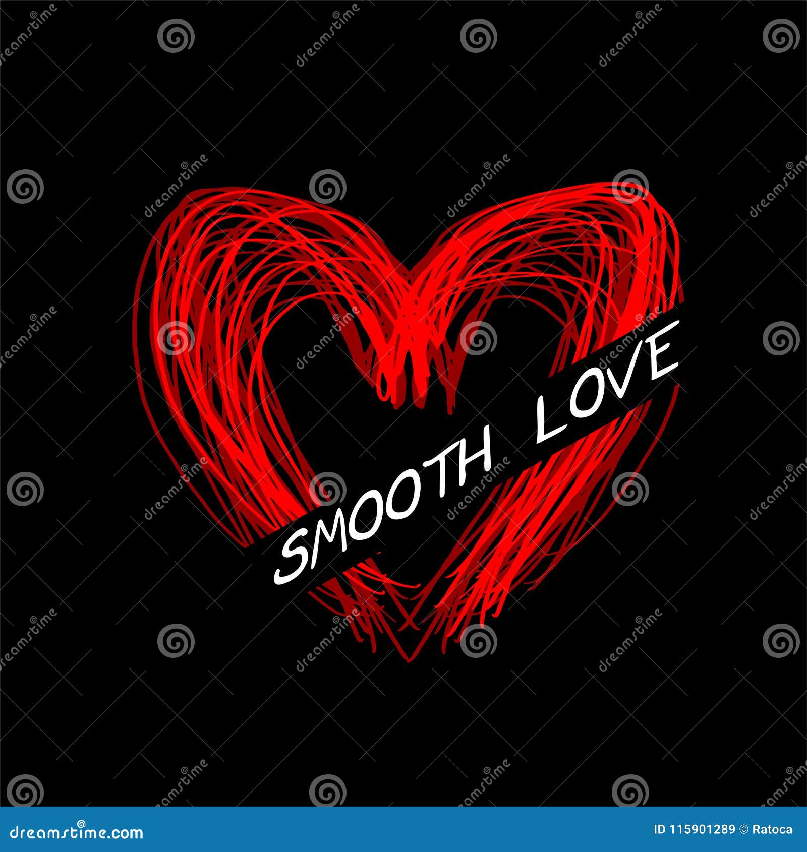 Smooth love symbol stock vector. Illustration of creative - 115901289