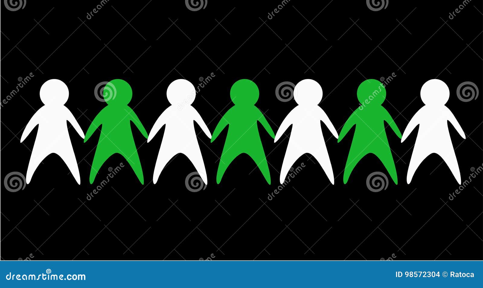 Solidarity symbol stock vector. Illustration of friends - 98572304
