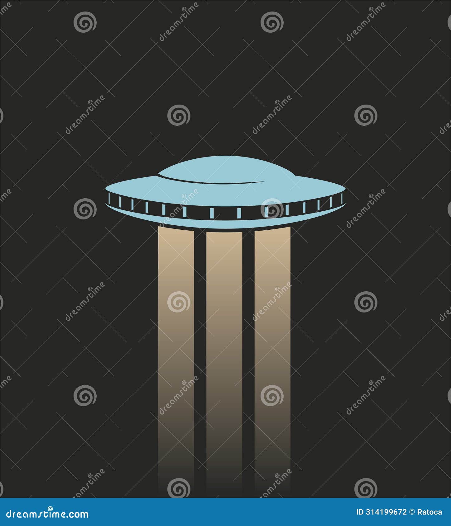 Creative Design of Spaceship Stock Vector - Illustration of flying ...