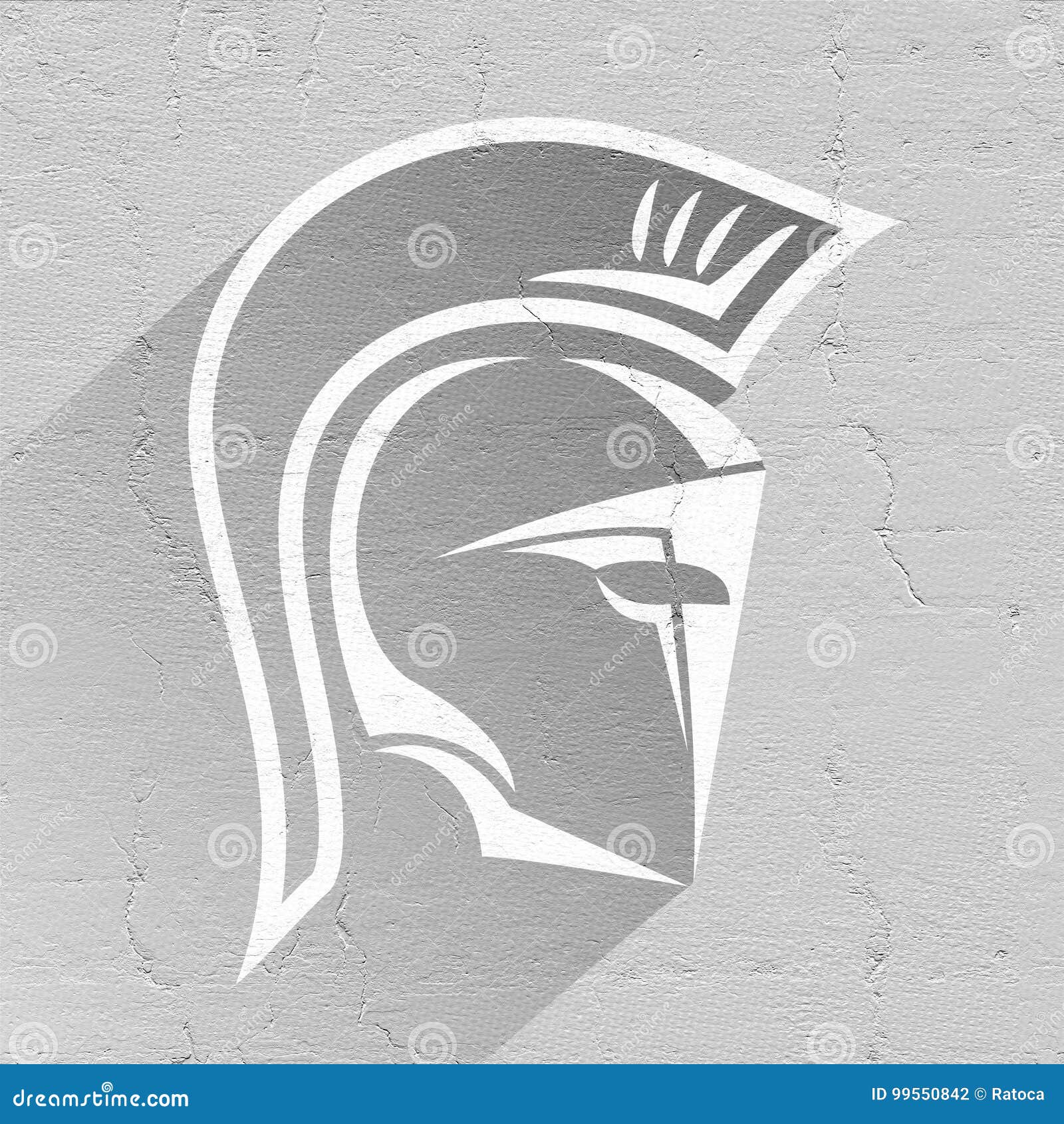 Spartan symbol stock illustration. Illustration of antique - 99550842