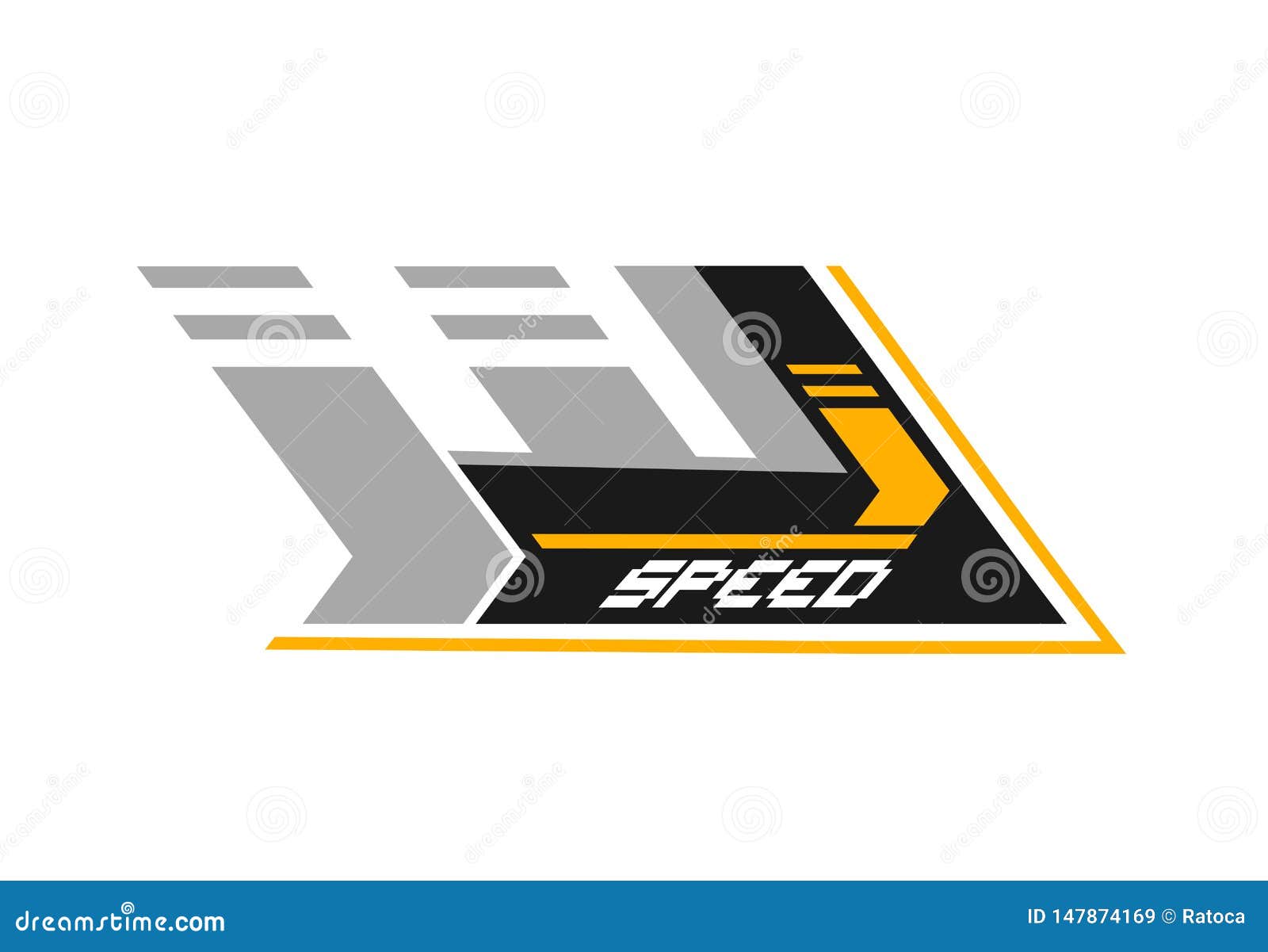Design of speed arrow stock vector. Illustration of white - 147874169