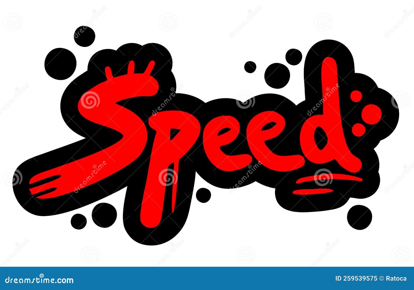 Speed graffiti stock vector. Illustration of printing - 259539575