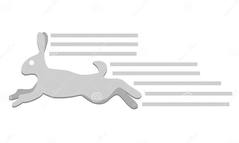 Speed rabbit stock vector. Illustration of style, vector - 30248349