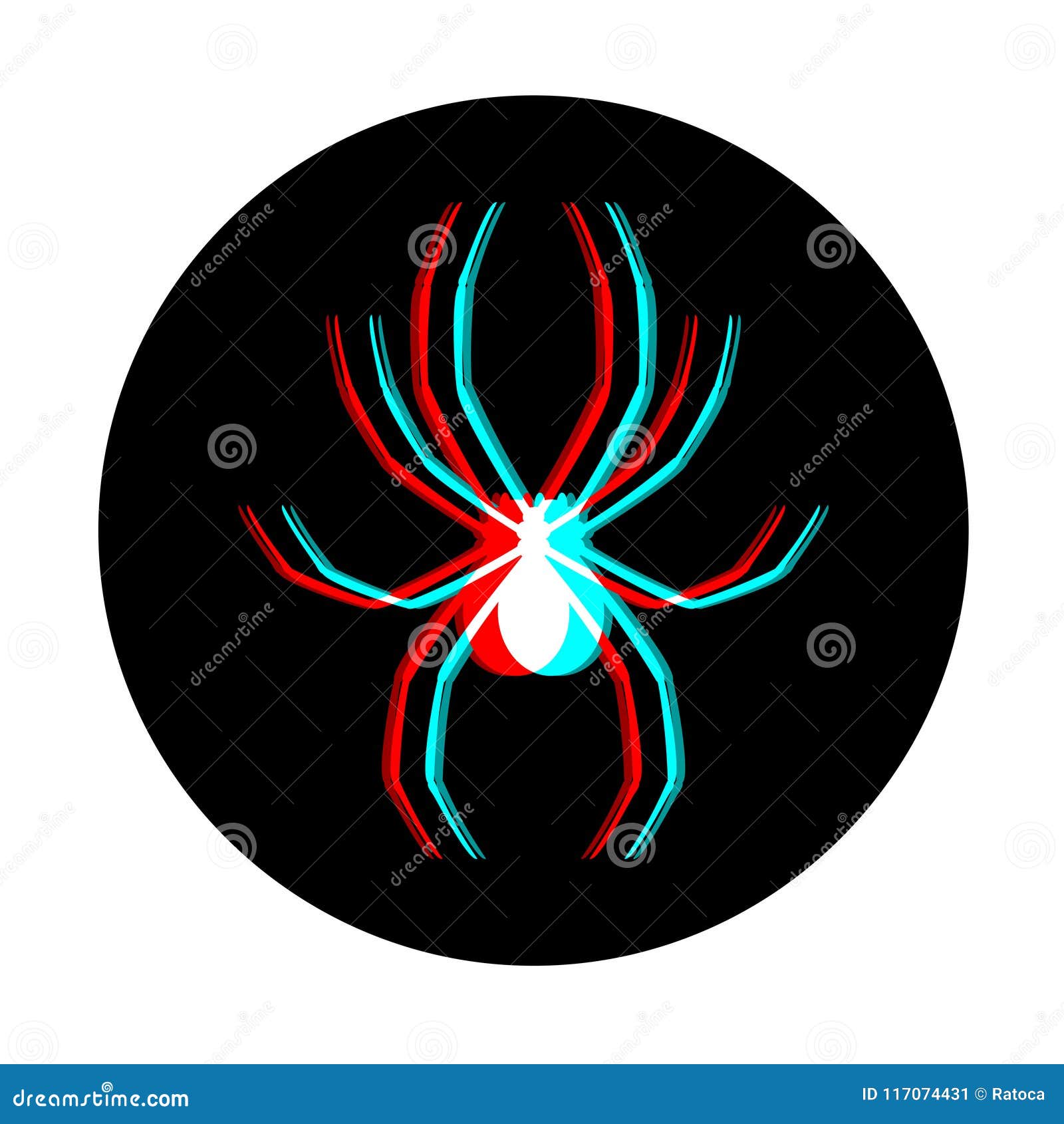 Spider Visual Effect Symbol Stock Vector - Illustration of abstract ...
