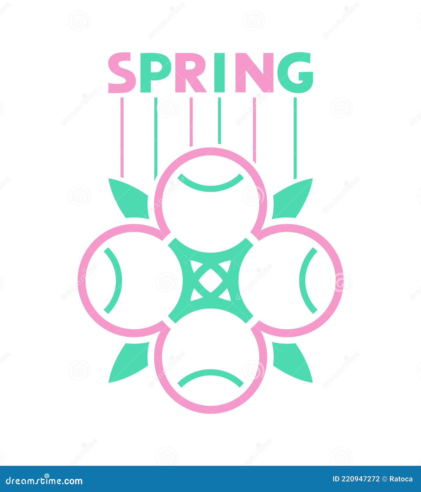 Creative Design of Spring Symbol Stock Vector - Illustration of ...